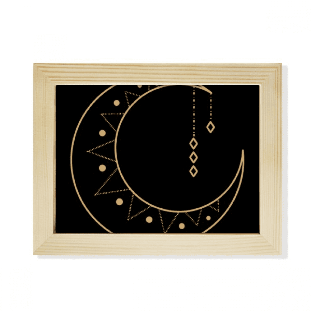 Moon Star Symbol Totem Shape Desktop Photo Frame Picture Art Decoration ...