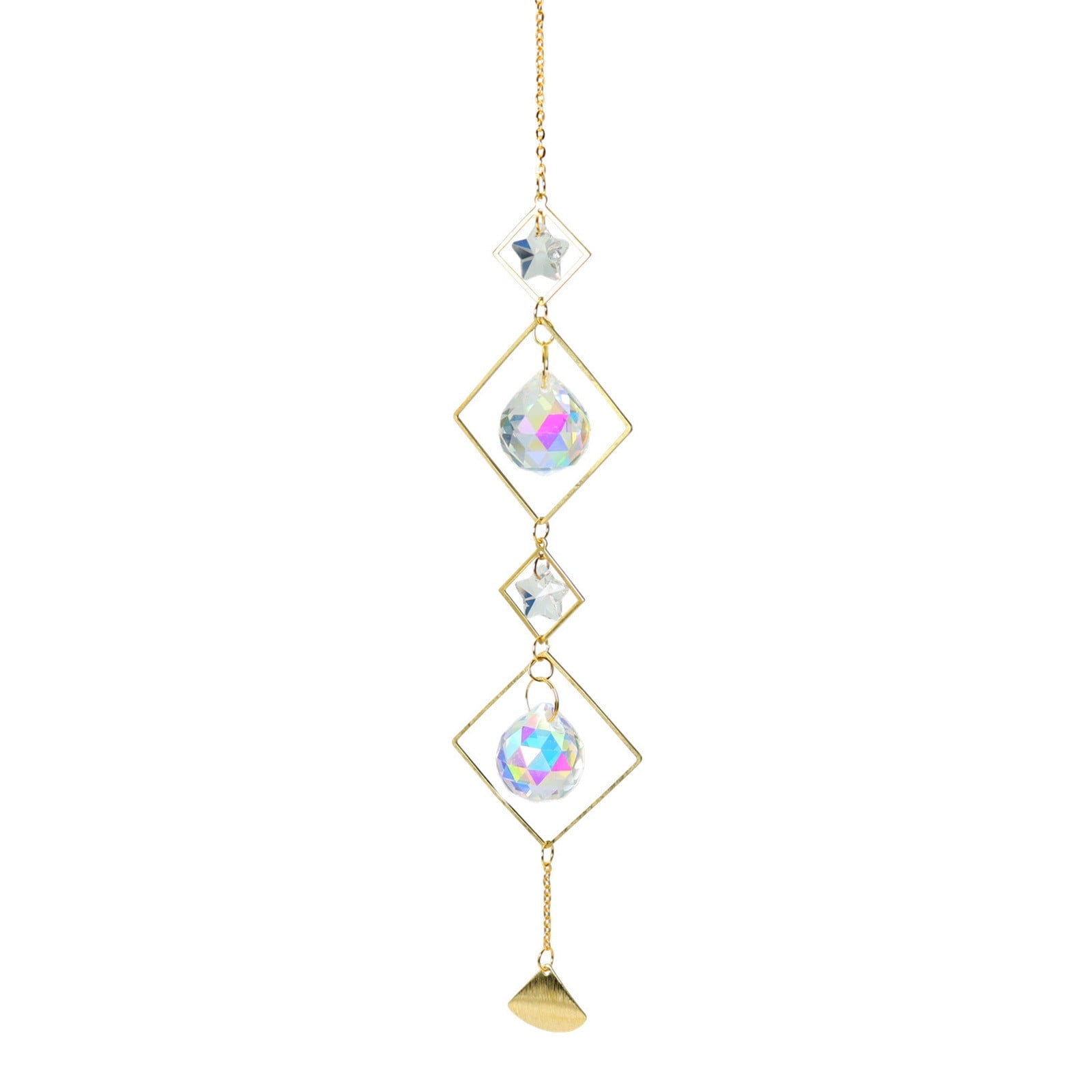 Moon Star Wind Chime Pendant Window Garden Color Wind Chime - Walmart.com