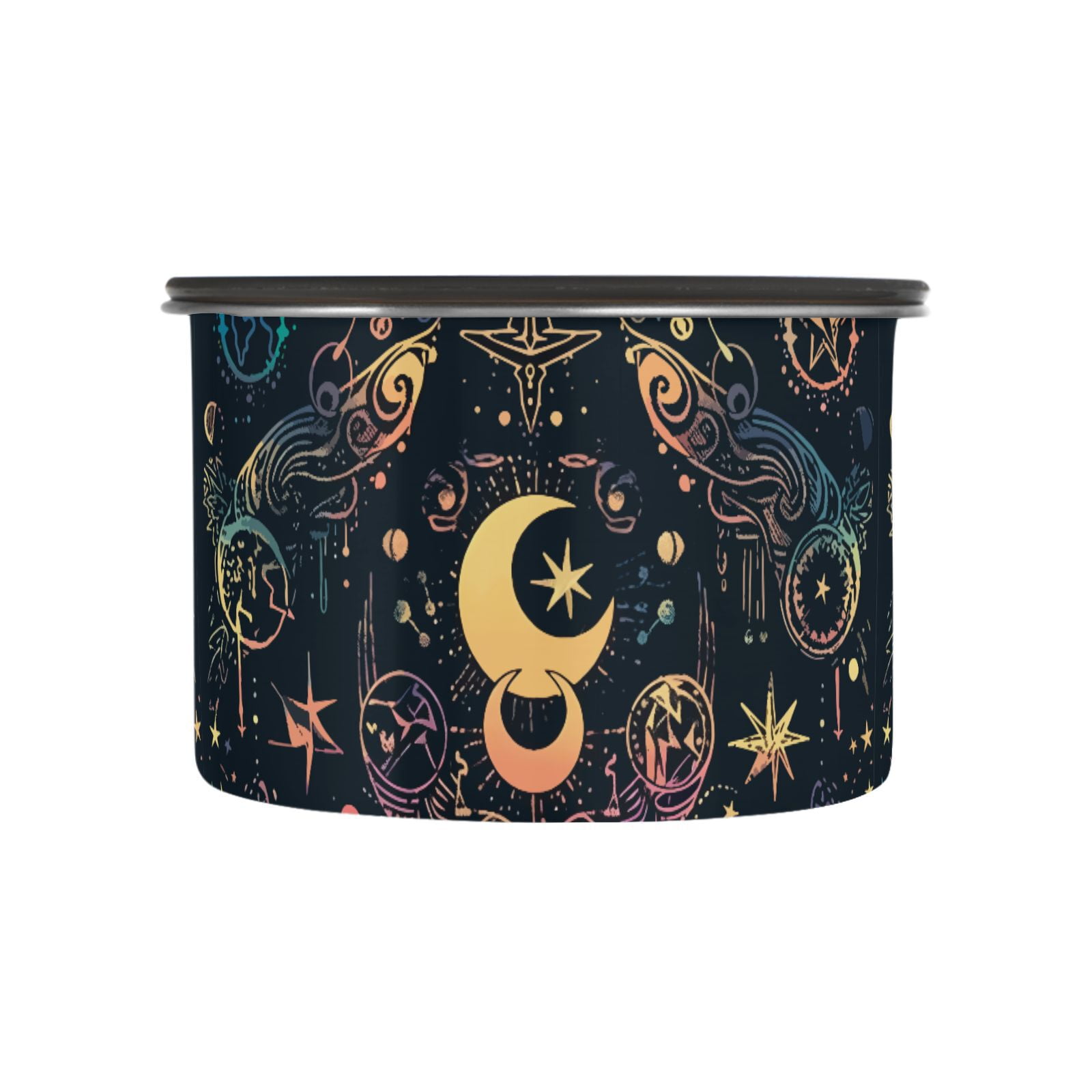 Moon Stars Alchemy Witch Airtight Coffee Bean Canister 17oz Food ...