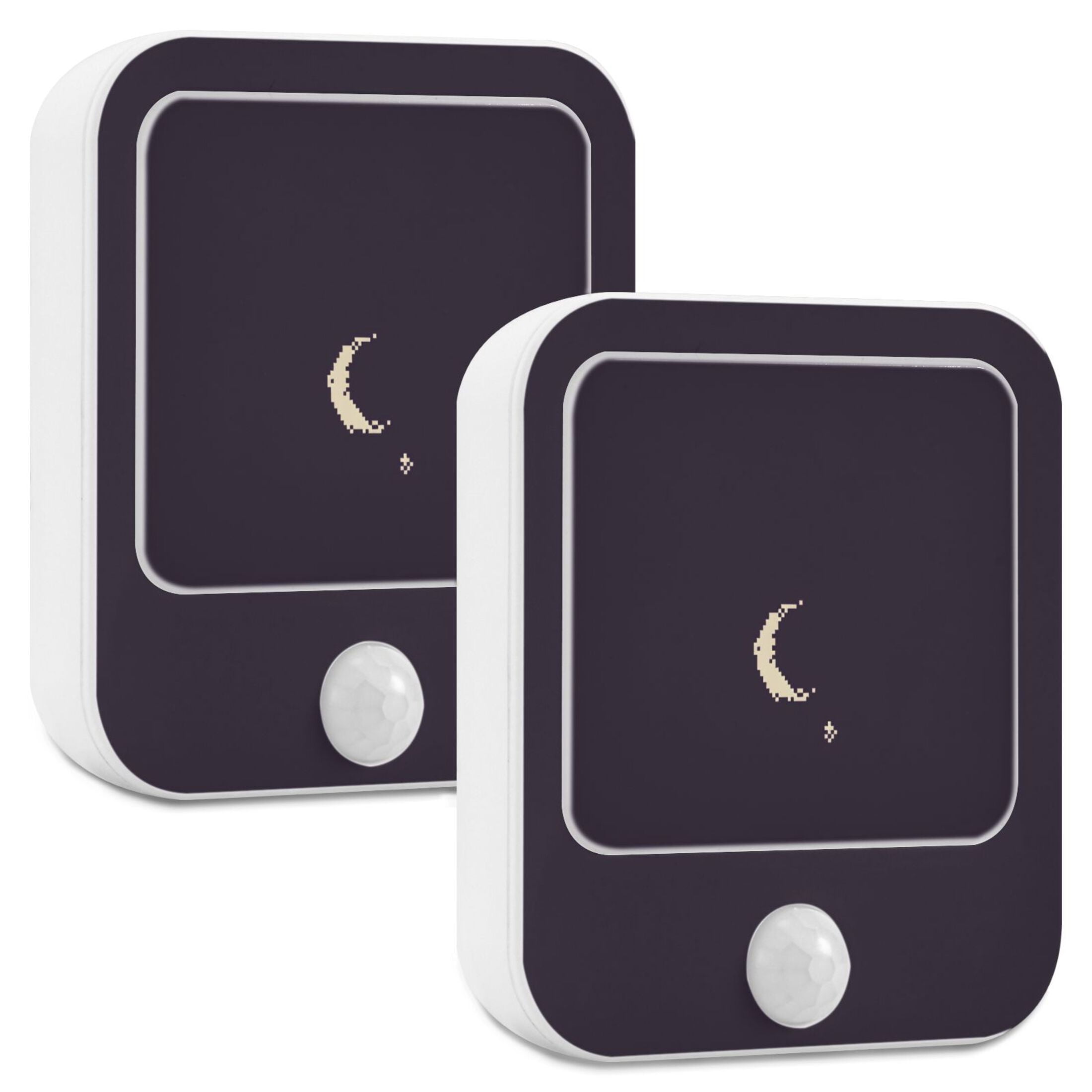 Moon Stars Night 2 Pack Night Light with Motion Sensor, Adjustable Warm ...