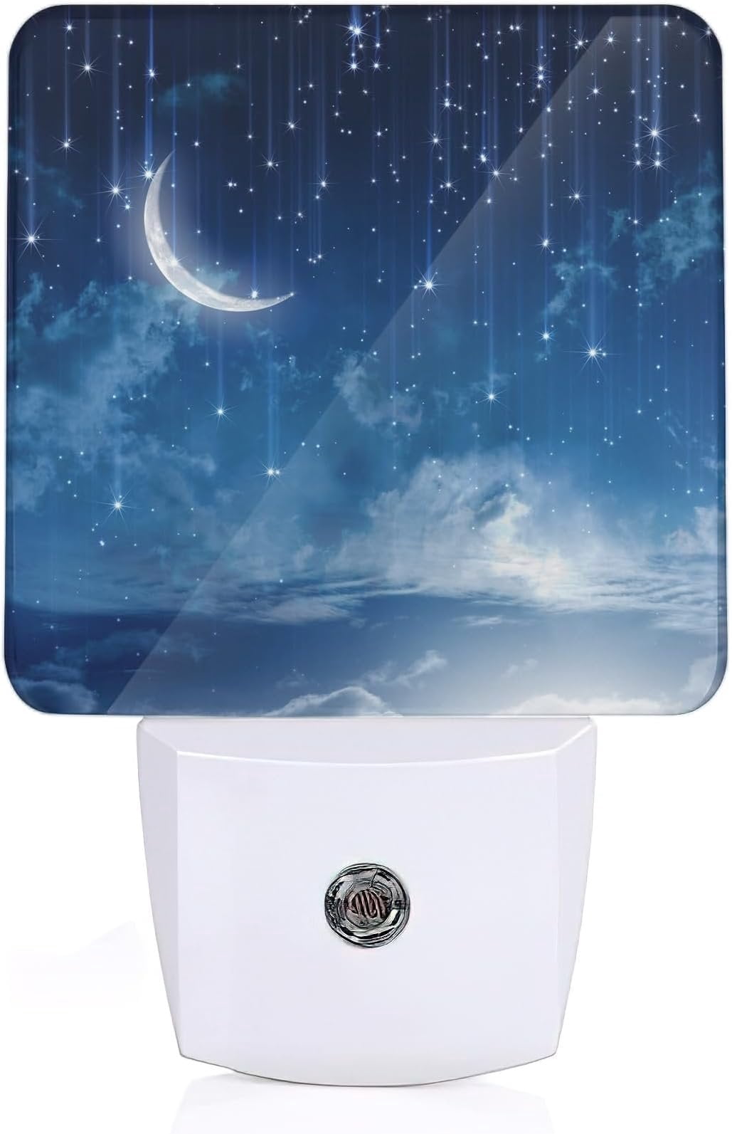Moon Stars Night Light,Night Sky Moon Stars Night Lights Plug-in Dusk ...