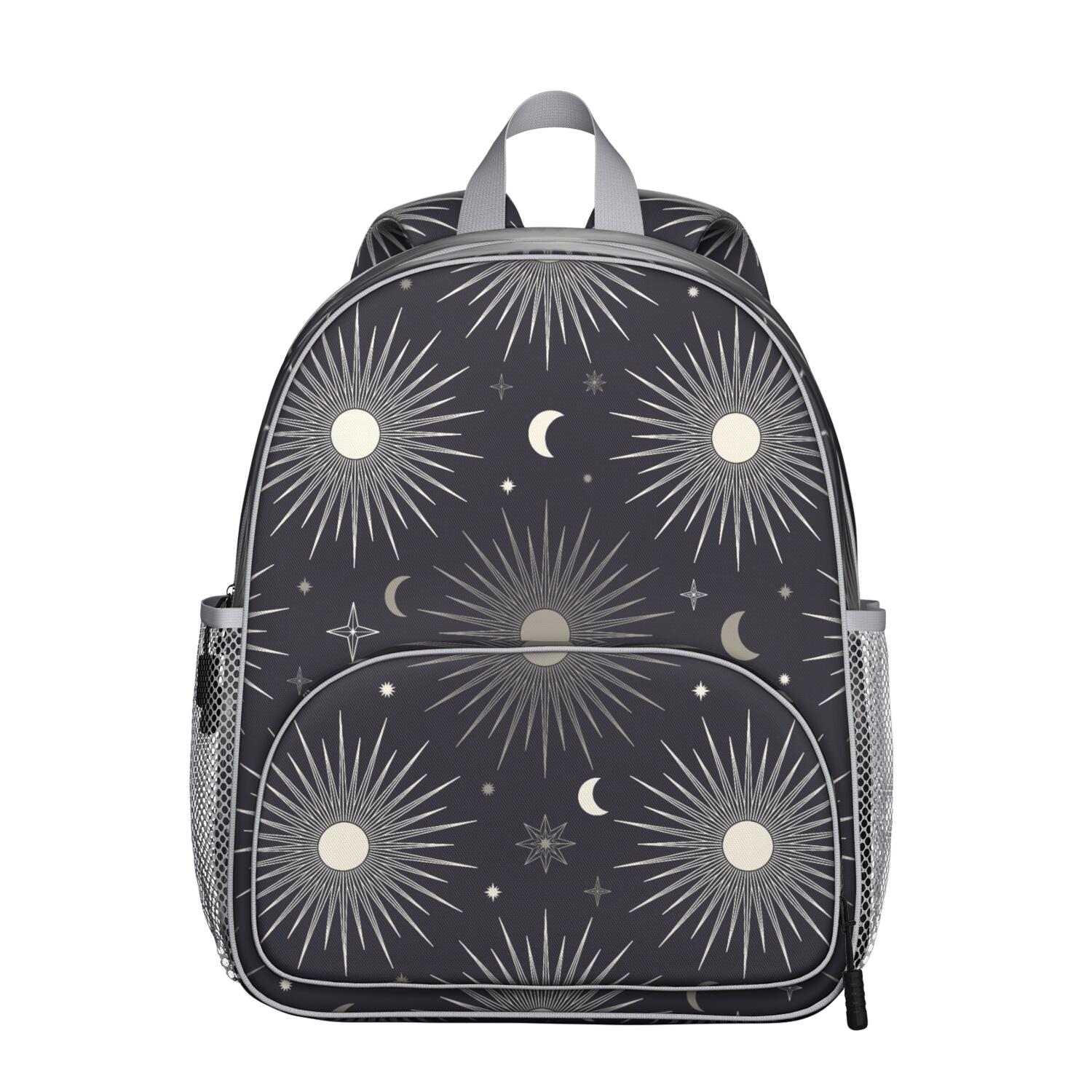 Moon Student Backpack – Gothic Celestial Astrology Print With Starry ...