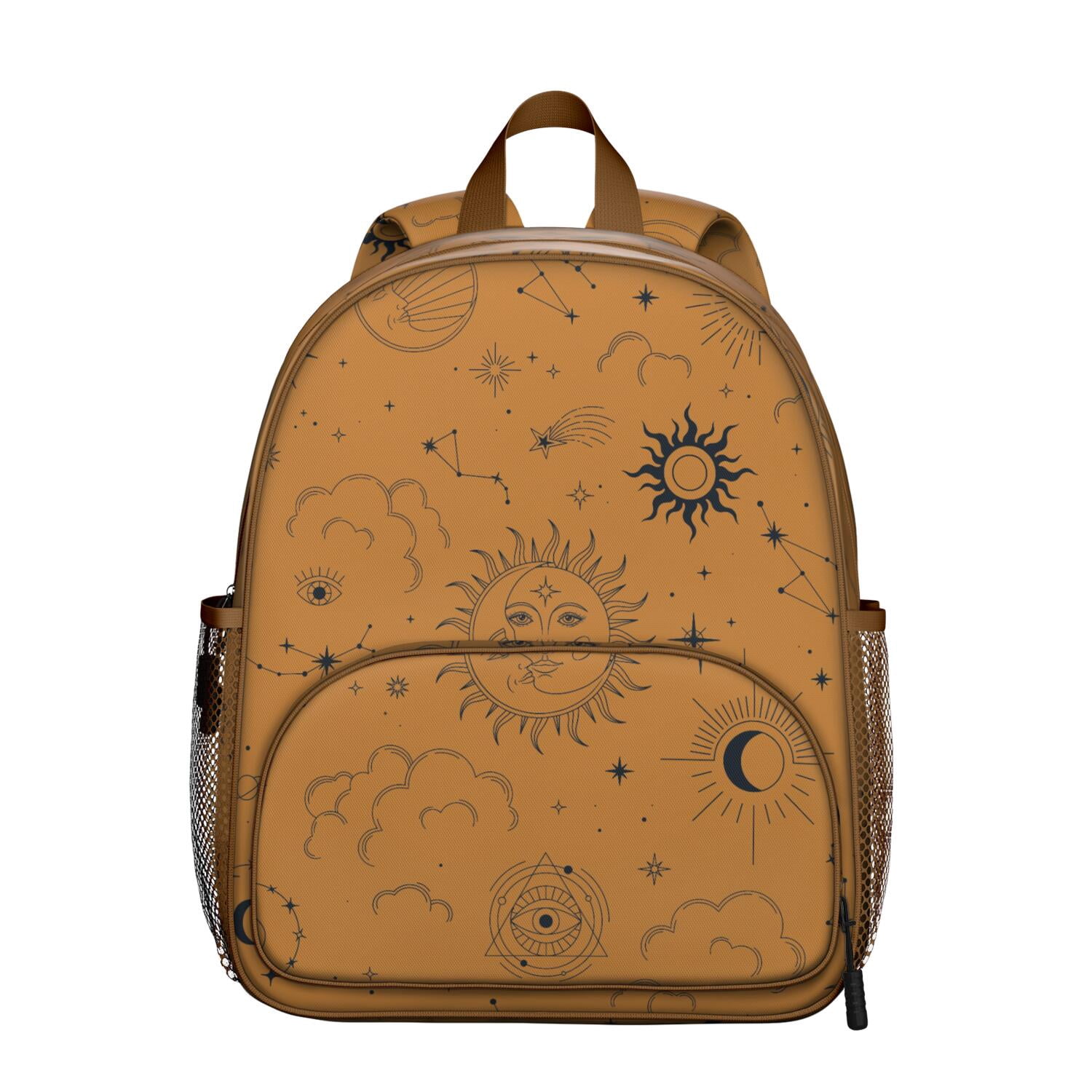 Moon Student Backpack – Gothic Celestial Astrology Print With Starry ...