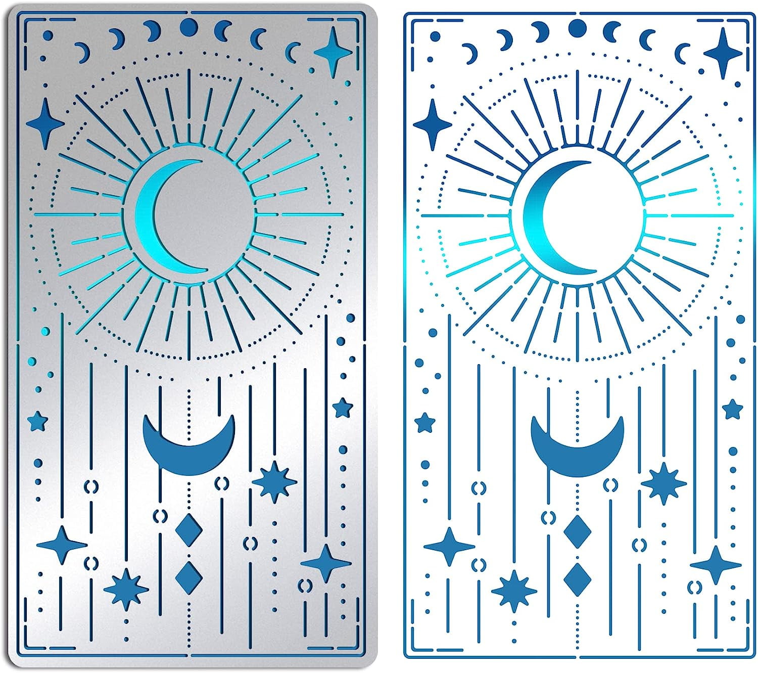 Moon Sun Metal Journal Stencils Star Stainless Steel Stencils Templates ...