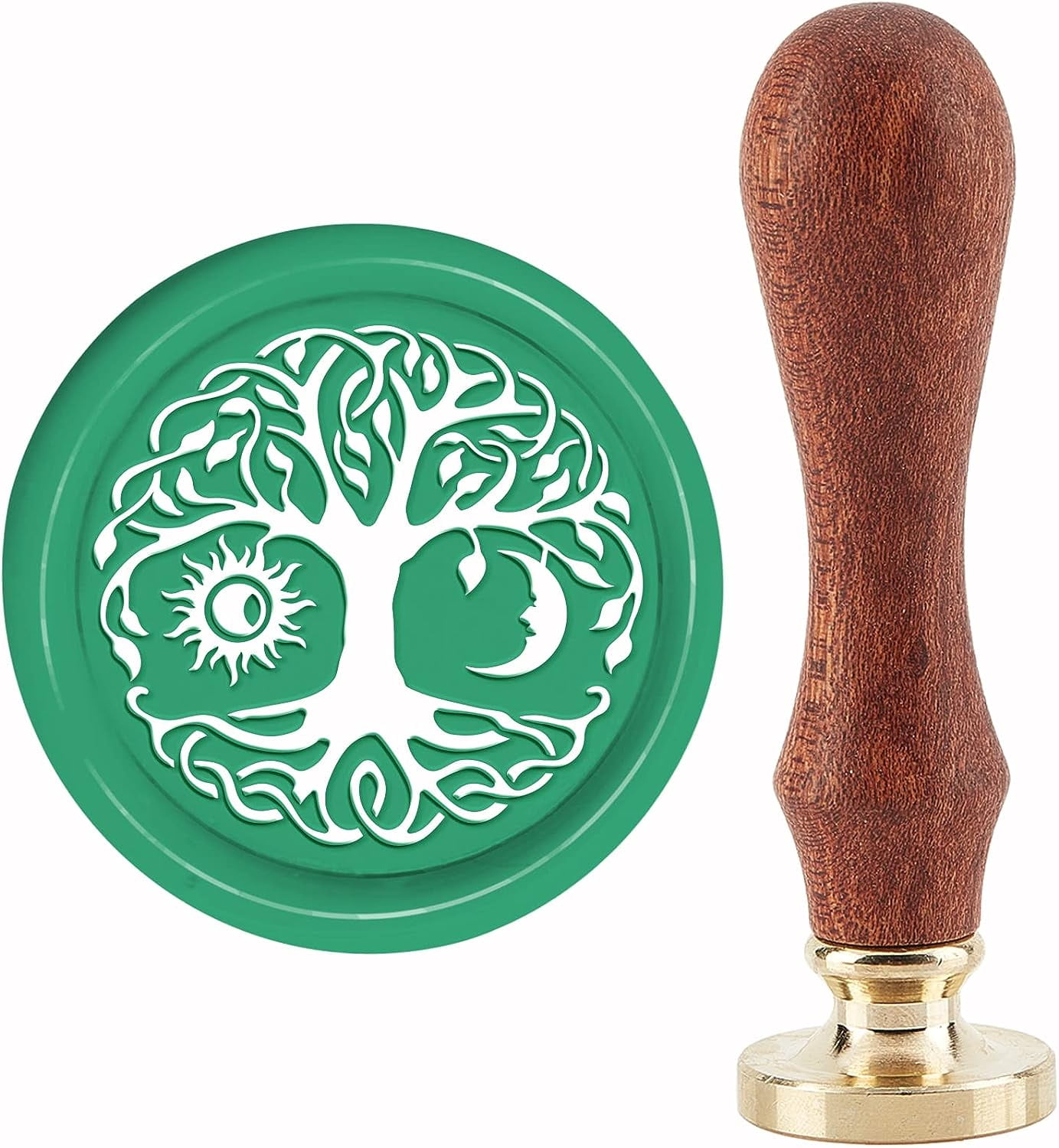 Moon Sun Wax Seal Stamp Tree of Life Vintage Sealing Wax Stamps 30mm ...