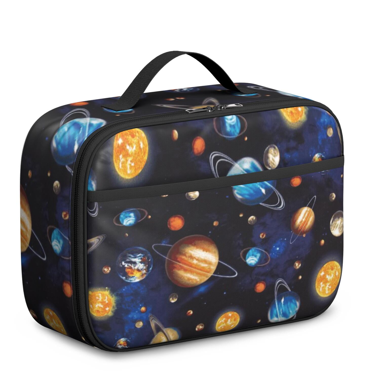 Moon Sun and Stars Insulated Lunch Box Durable Oxford Cloth Portable ...