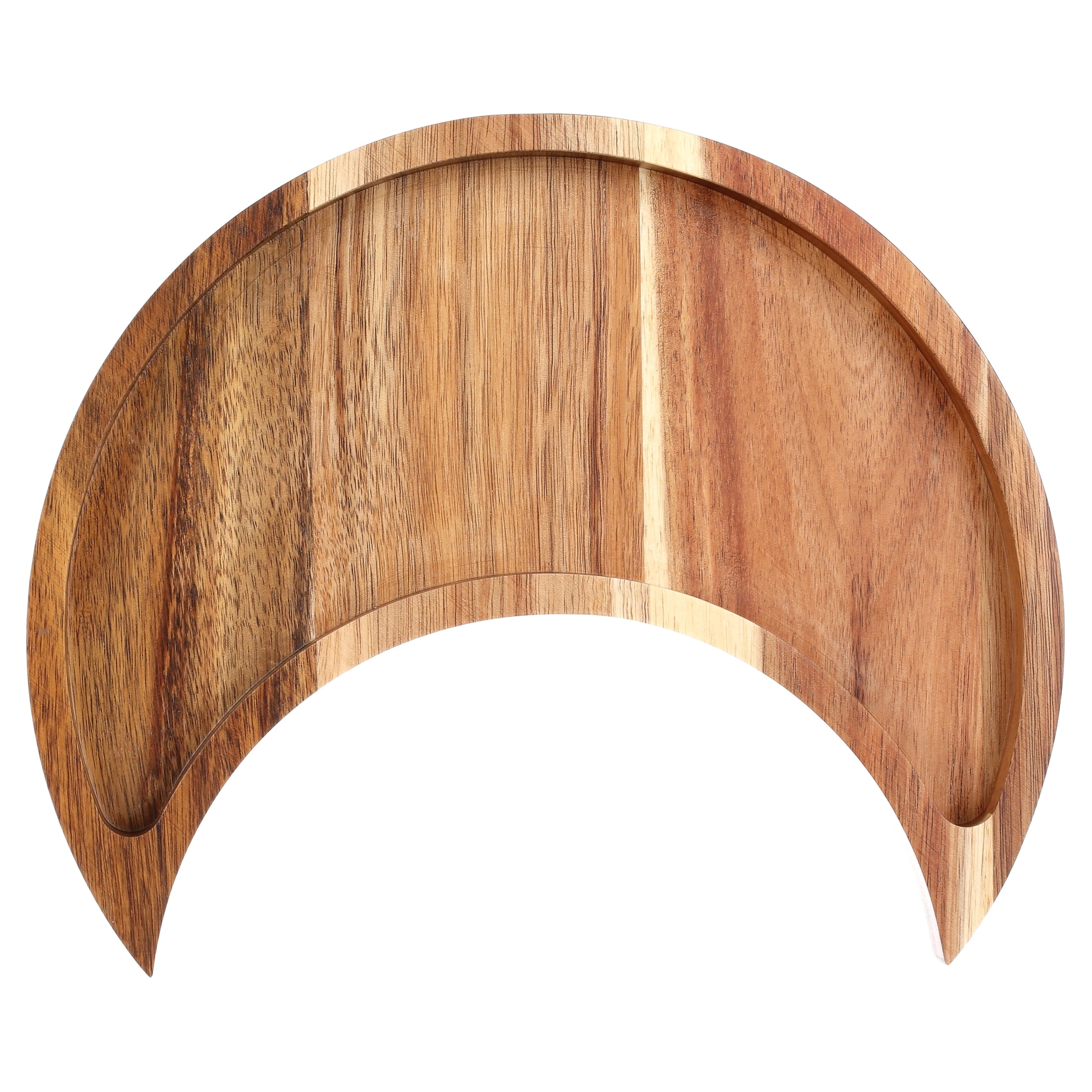 Moon Tray Crystal Holder and Display - Acacia Wood Crystal Tray for ...