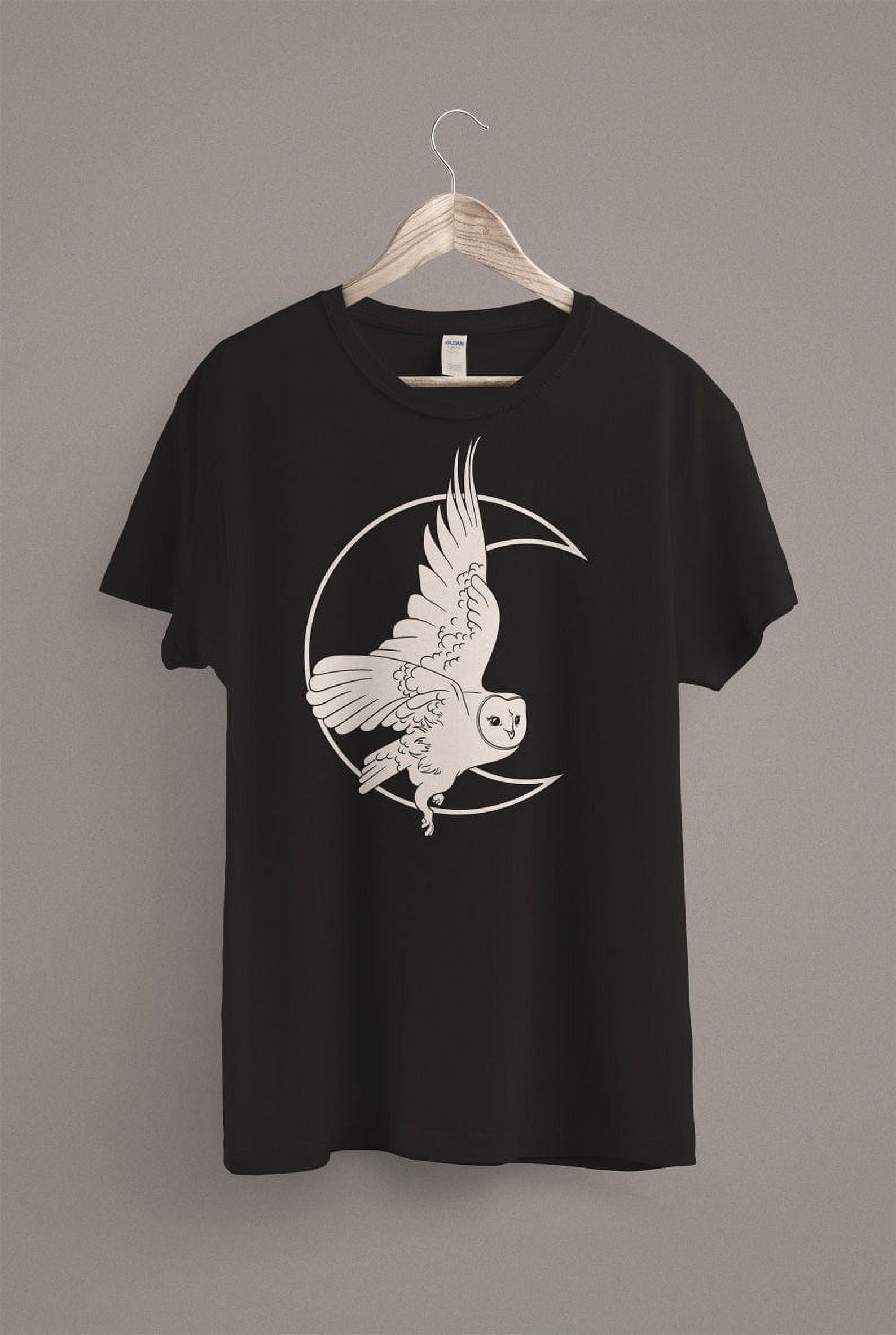 Moon Witch Barn Owl T-Shirt | Witch Clothing - Walmart.com
