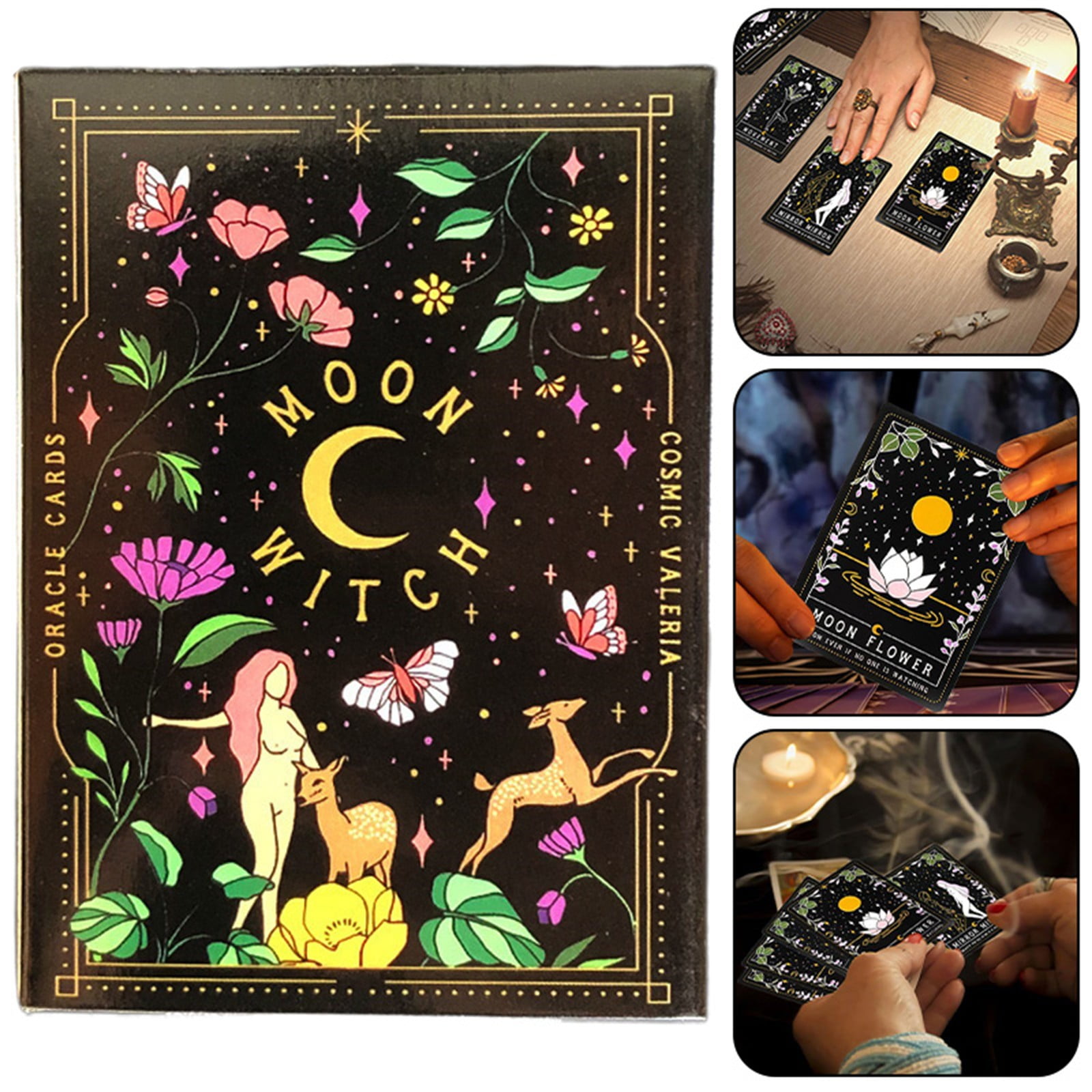 Moon Witch Oracle Tarot,Tarot Card,Family Game,Fortune Telling Toys ...