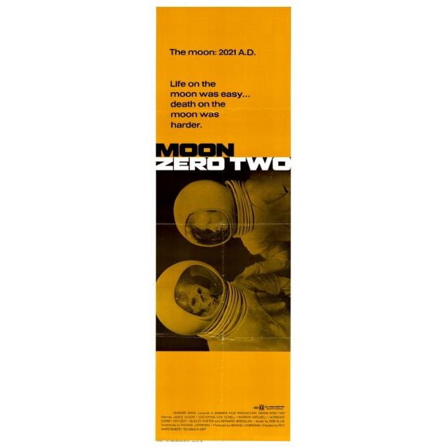 Moon Zero Two Poster Movie Poster Insert 14"X36" Multi-Color Square ...