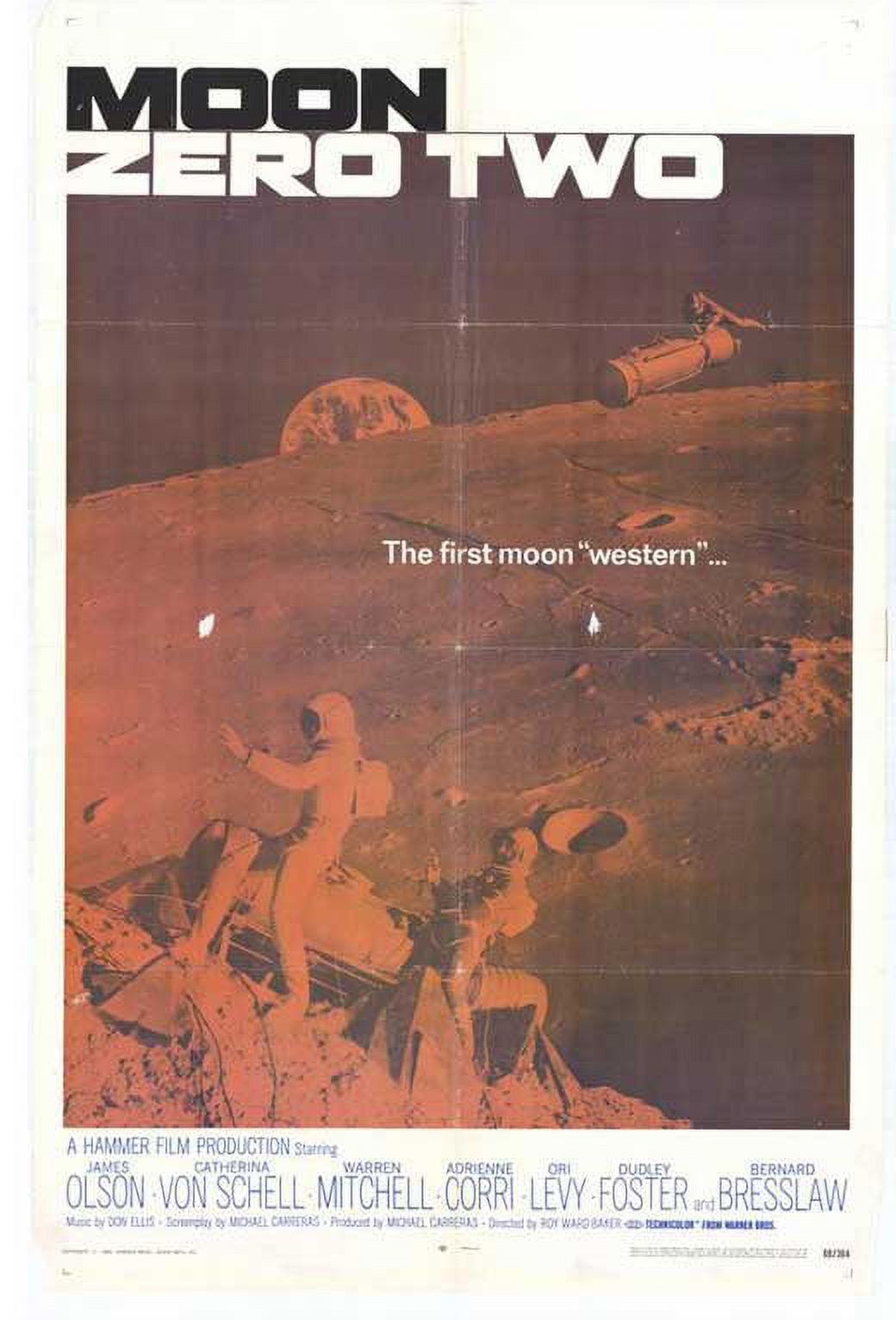 Moon Zero Two - movie POSTER (Style A) (11" x 17") (1969) - Walmart.com