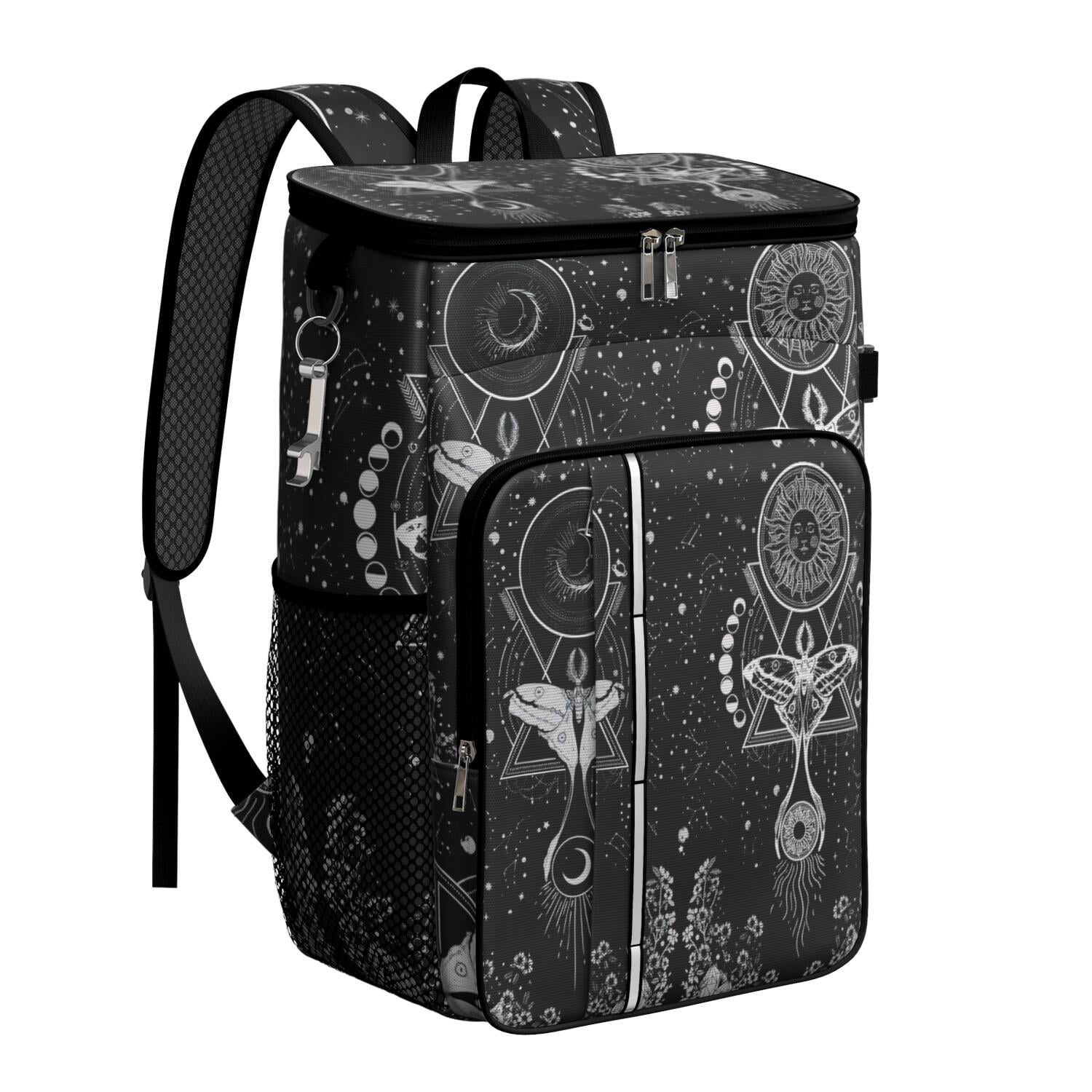 Moon and Eyes Celestial Gothic Backpack Cooler – Leakproof Insulated ...