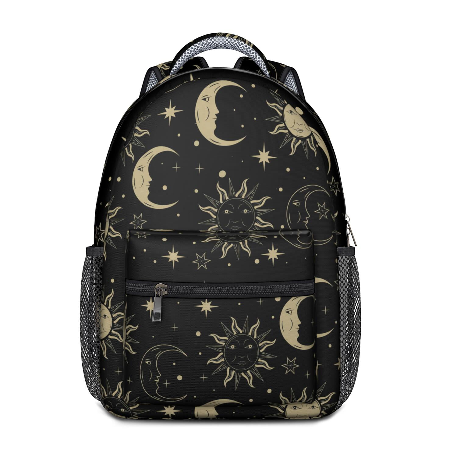 Moon and Stars Gothic School Backpack – Celestial Eclipse, Cosmic Solar ...