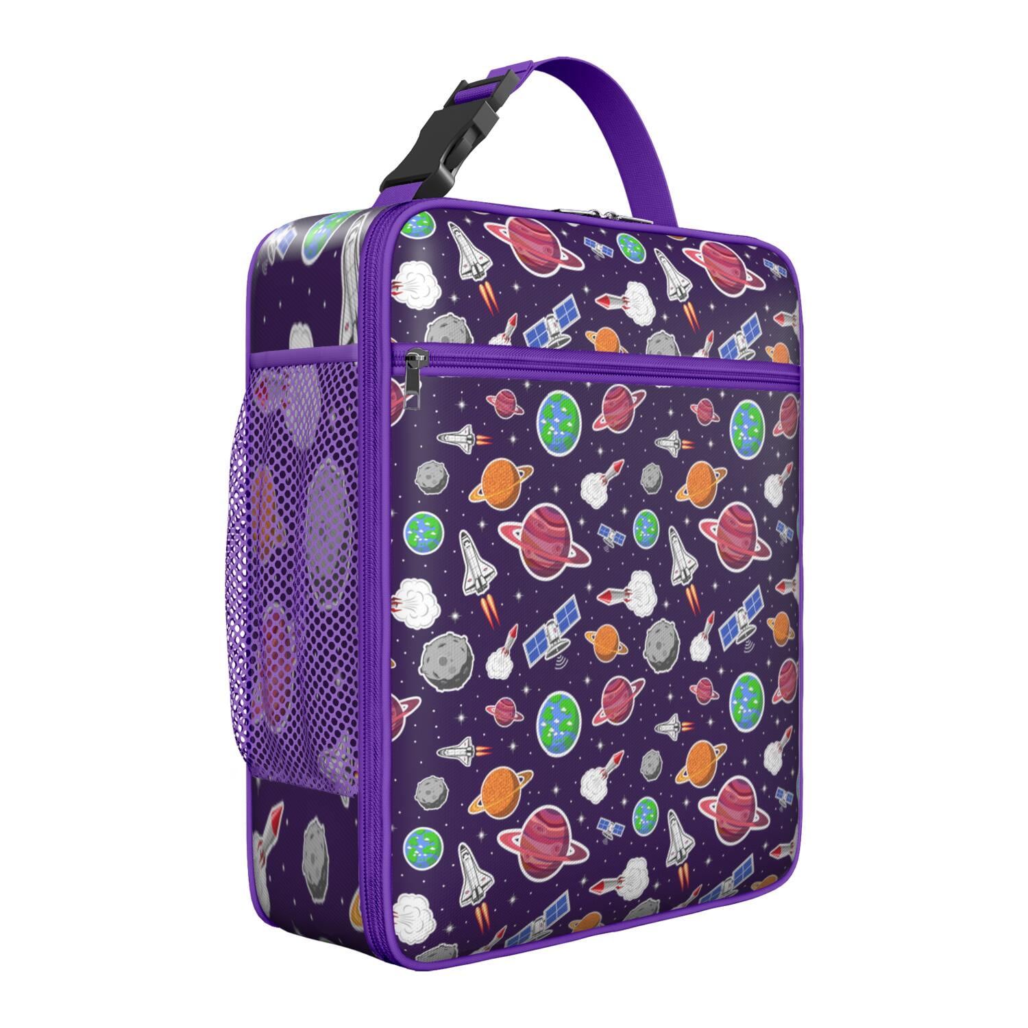 Moon and Stars Lunch Bag – Space Celestial Rocket Nebula Cosmic ...