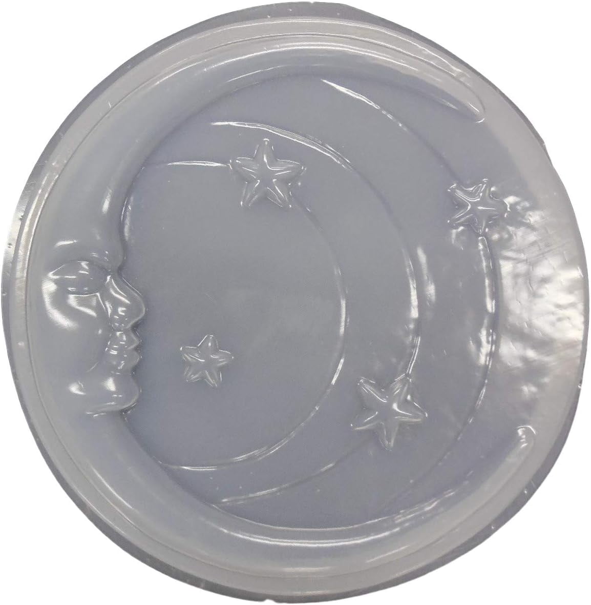 Moon and Stars Plastic Craft Mold use with Concrete or Cement for ...