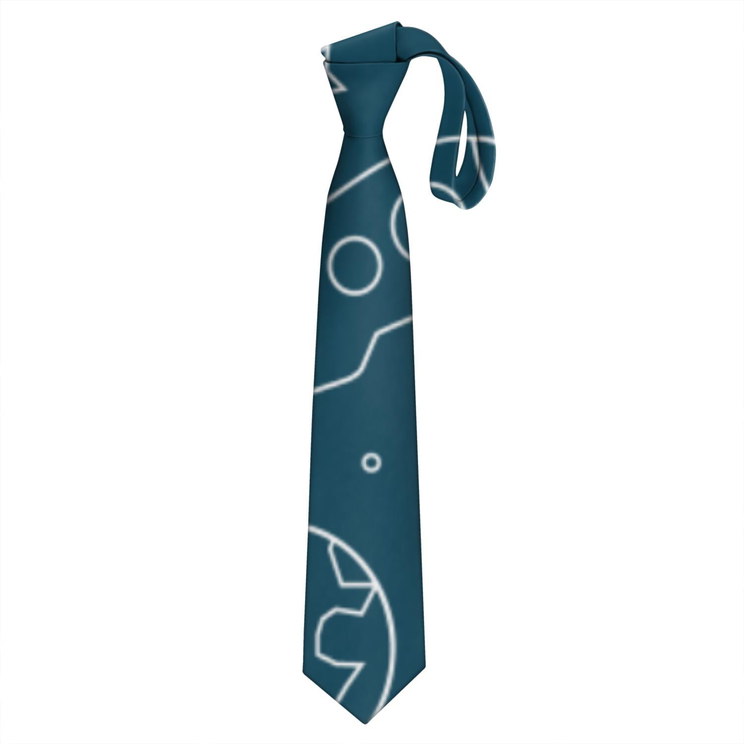 Moon and Stars Themed Men's Tie - Luxury Satin Wedding Tie for ...