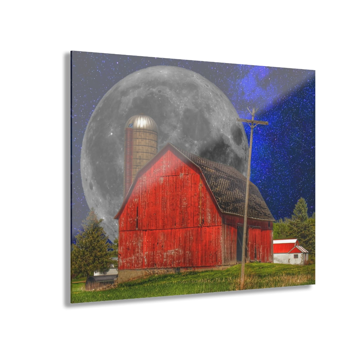 Moon over Hollenbeck| Barn Boutique Modern Farmhouse Acrylic Wall Art ...