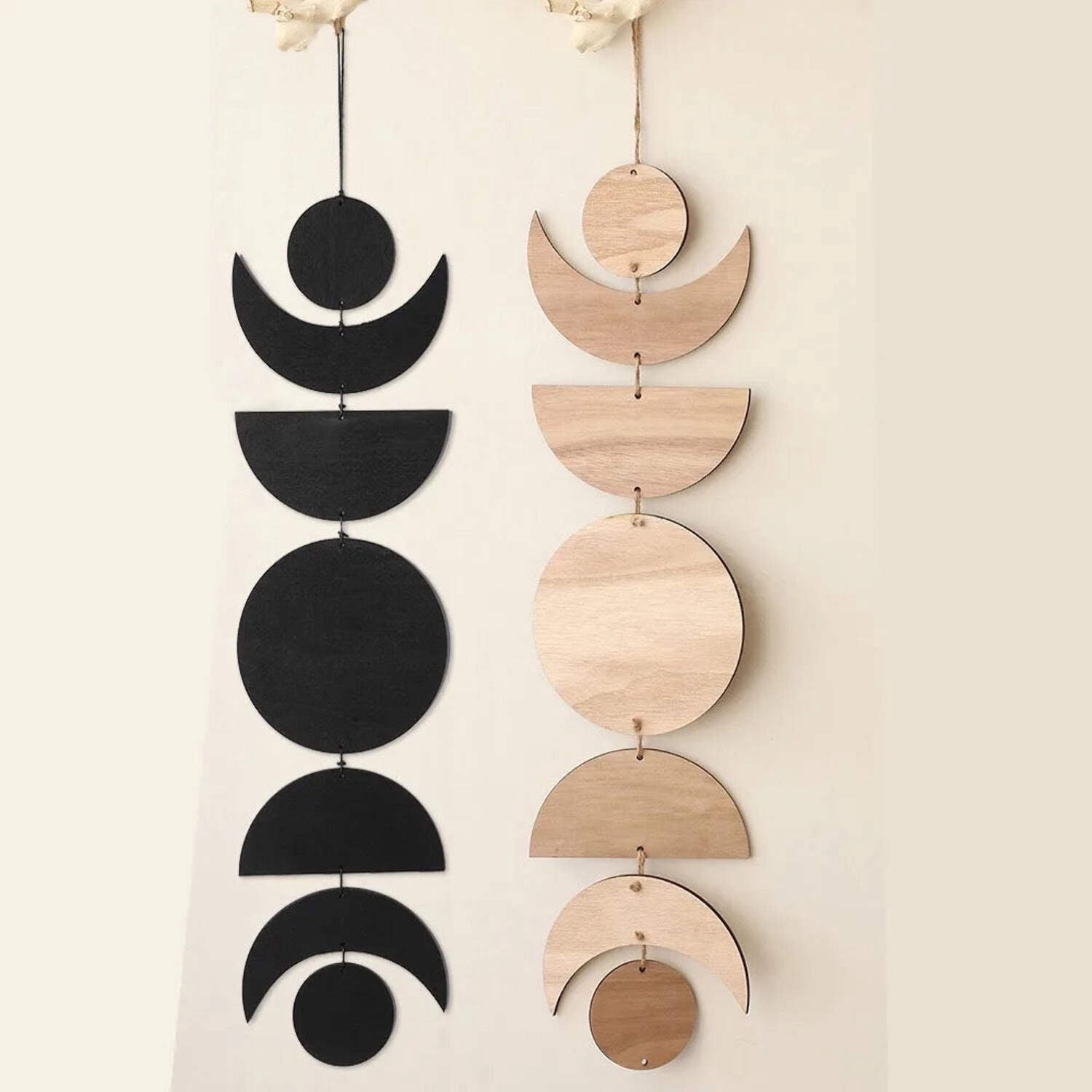Moon phases Wooden pendants - Walmart.com