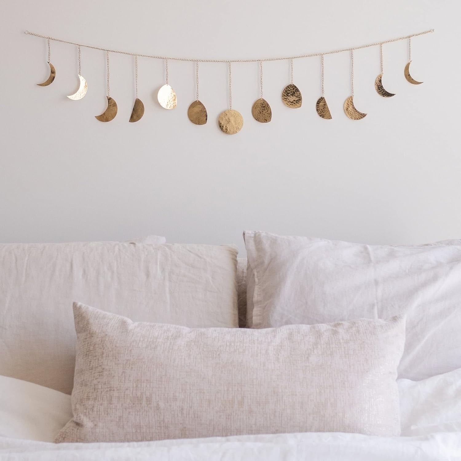 Moon phases, wall decor for bedroom and living room, bohemian style ...