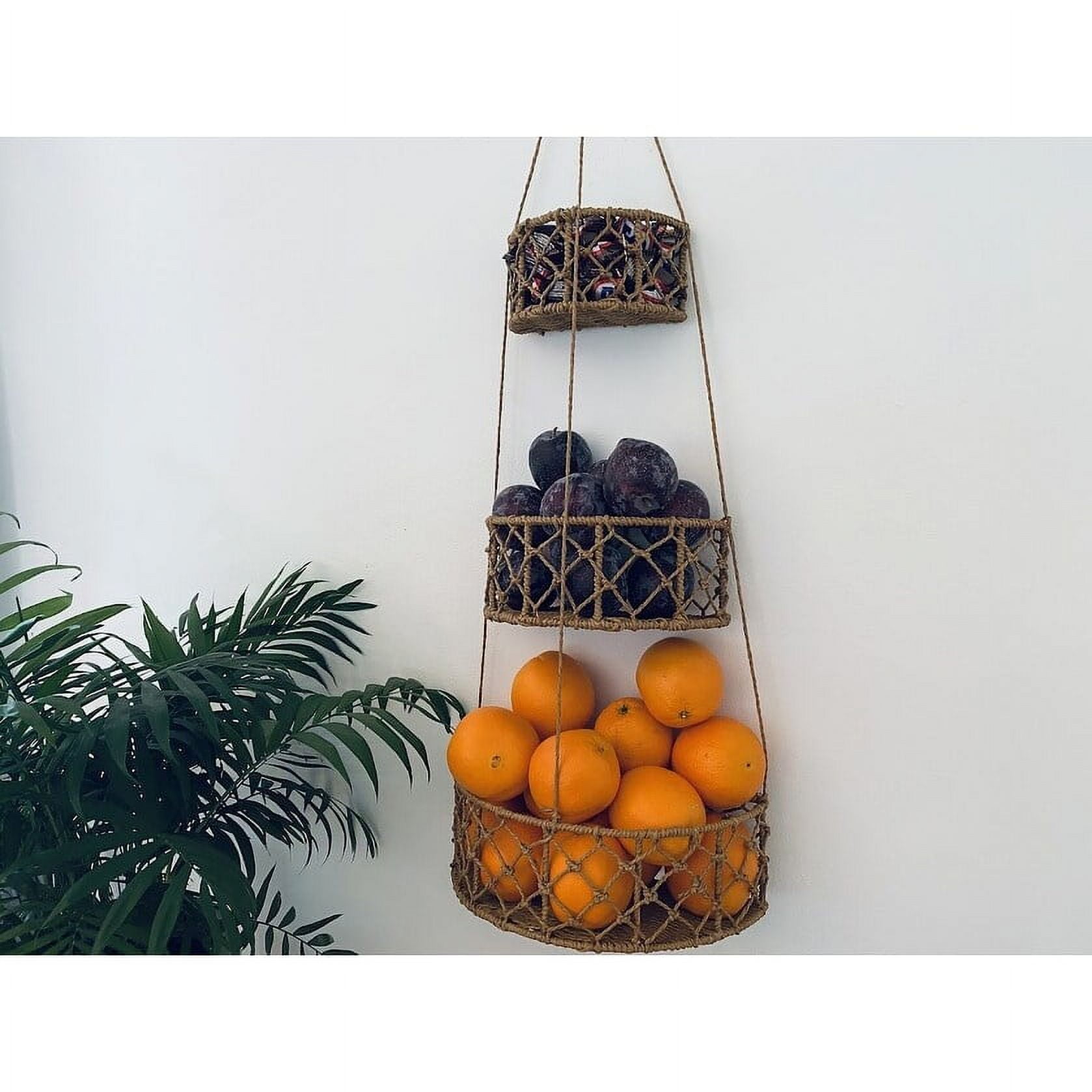 Moon's Three tier hanging baskets, Kitchen baskets. - Walmart.com