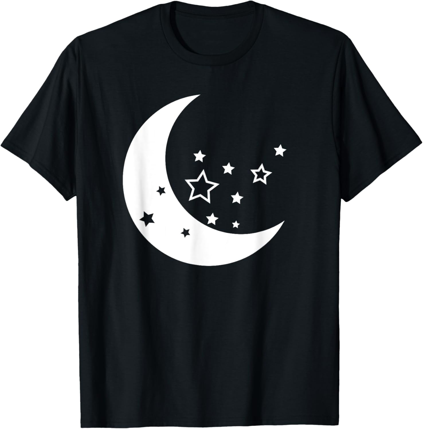 Moon with Stars Apparel - Graphic Moon and Star T-Shirt men and women ...