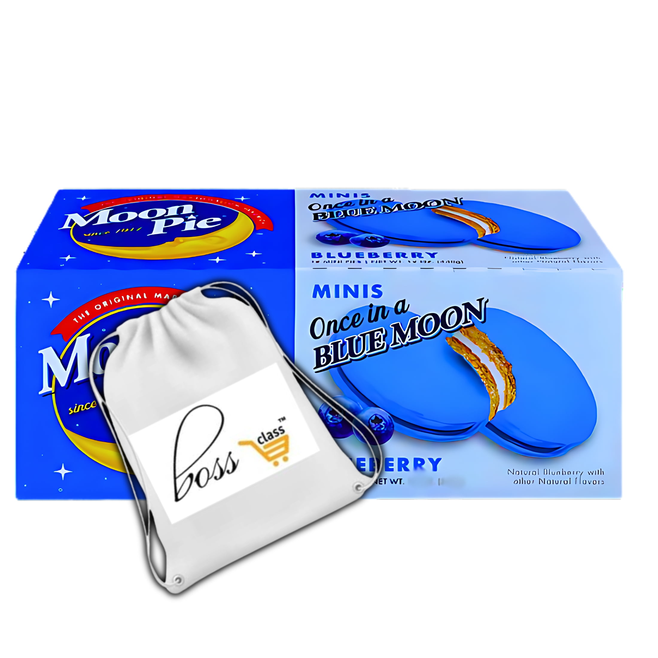 MoonPie Blueberry Minis, 12 Ct Total (1 Box) Once in a Blue Moon ...