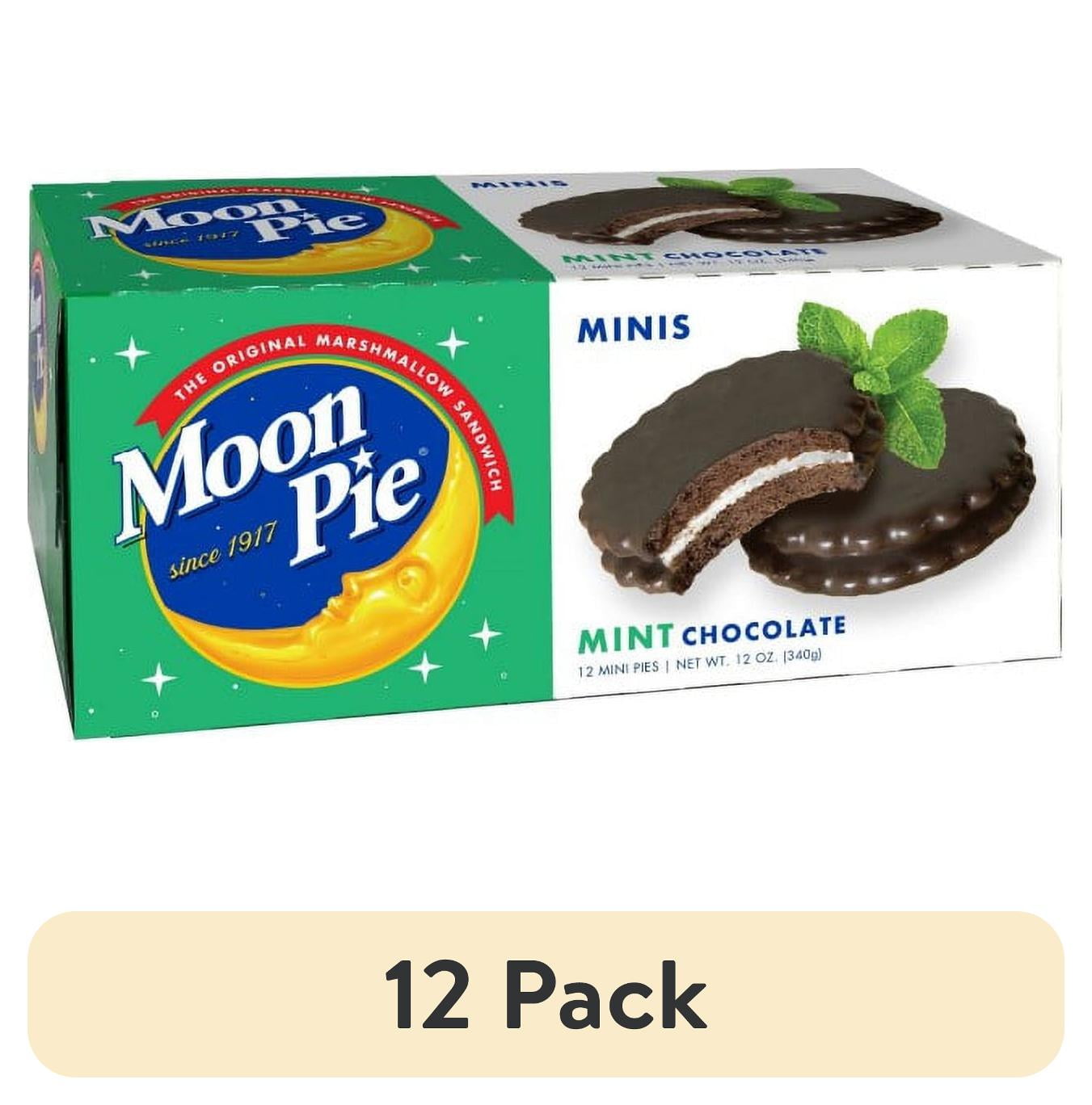 (12 pack) MoonPie Mini Mint Chocolate 12 ct. - Walmart.com