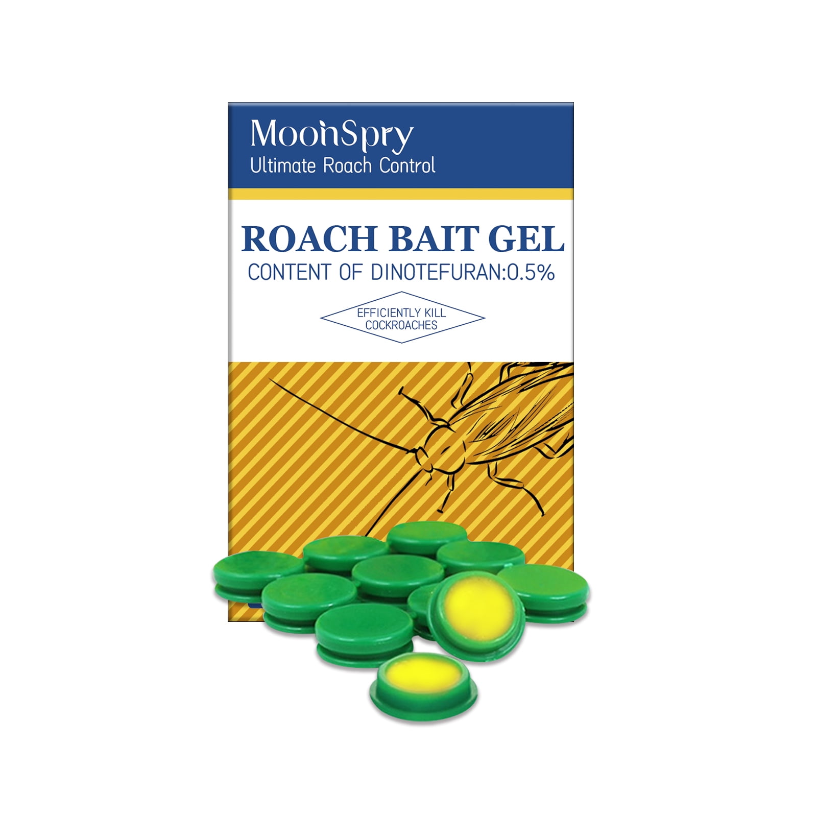 MoonSpry Cockroach Gel Bait | Fast-Acting Roach Killer for Household ...