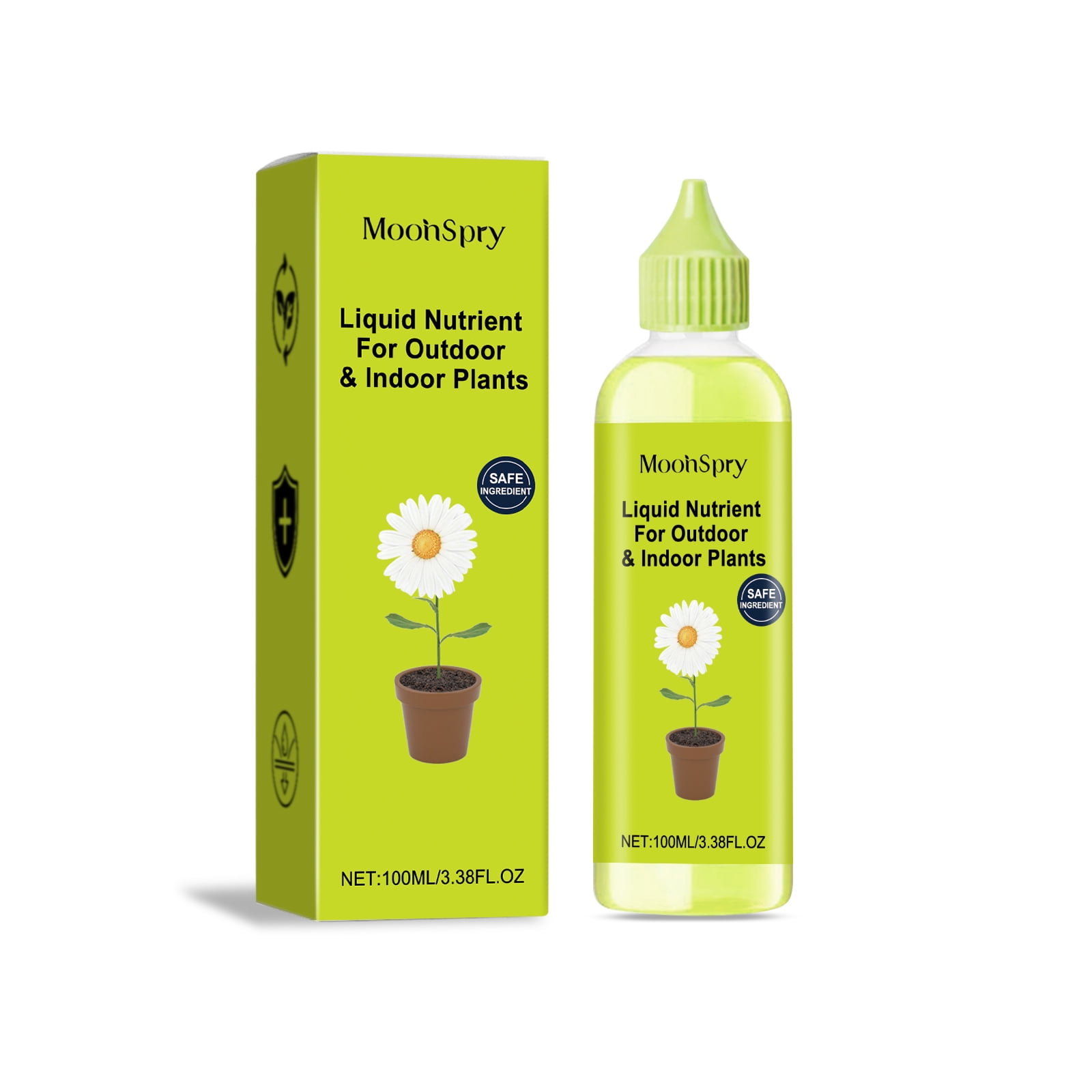MoonSpry Indoor and Outdoor Plant Nutrient Solution - Green Leaf Lawn ...