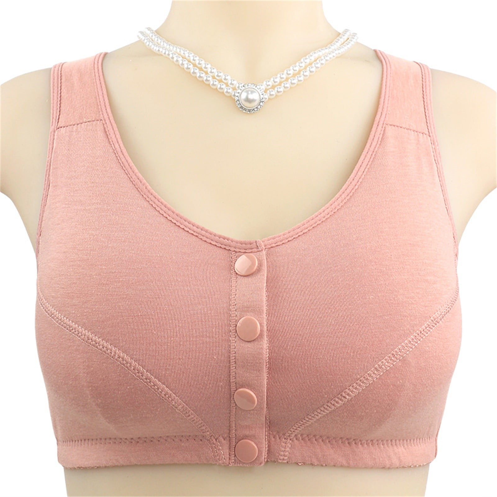 Moona Bra For Senior Front Closure Breathable Bra For Seniors Wirefree ...