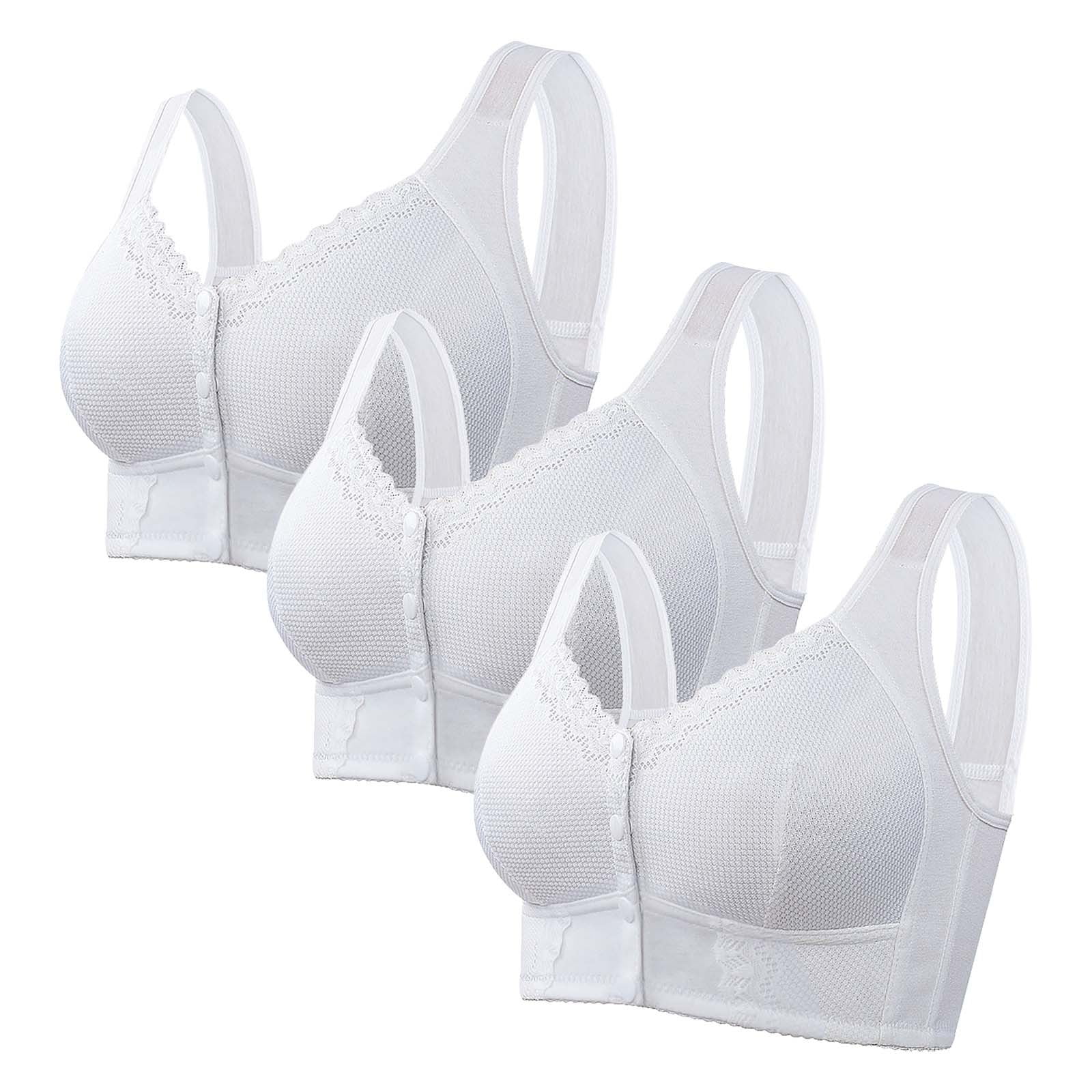 Moona Bra for Senior Front Closure Breathable Bra for Seniors Wirefree ...