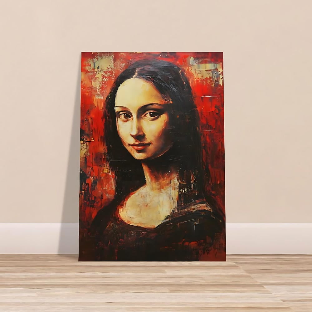 Moona Lisa Modern Art Print - Contemporary Wall Decor for Home or ...