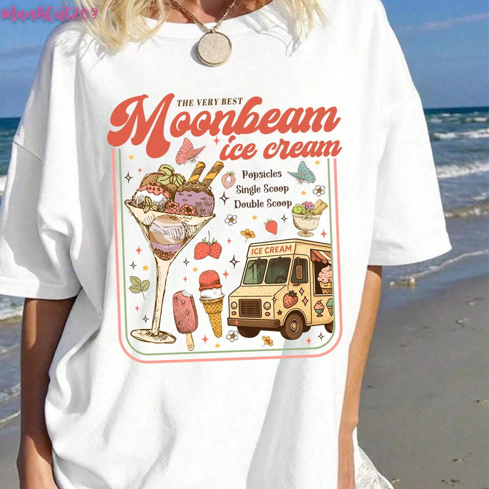 Moonbeam Ice Cream Instant T-Shirt, America Concert Tour , Tour Album ...