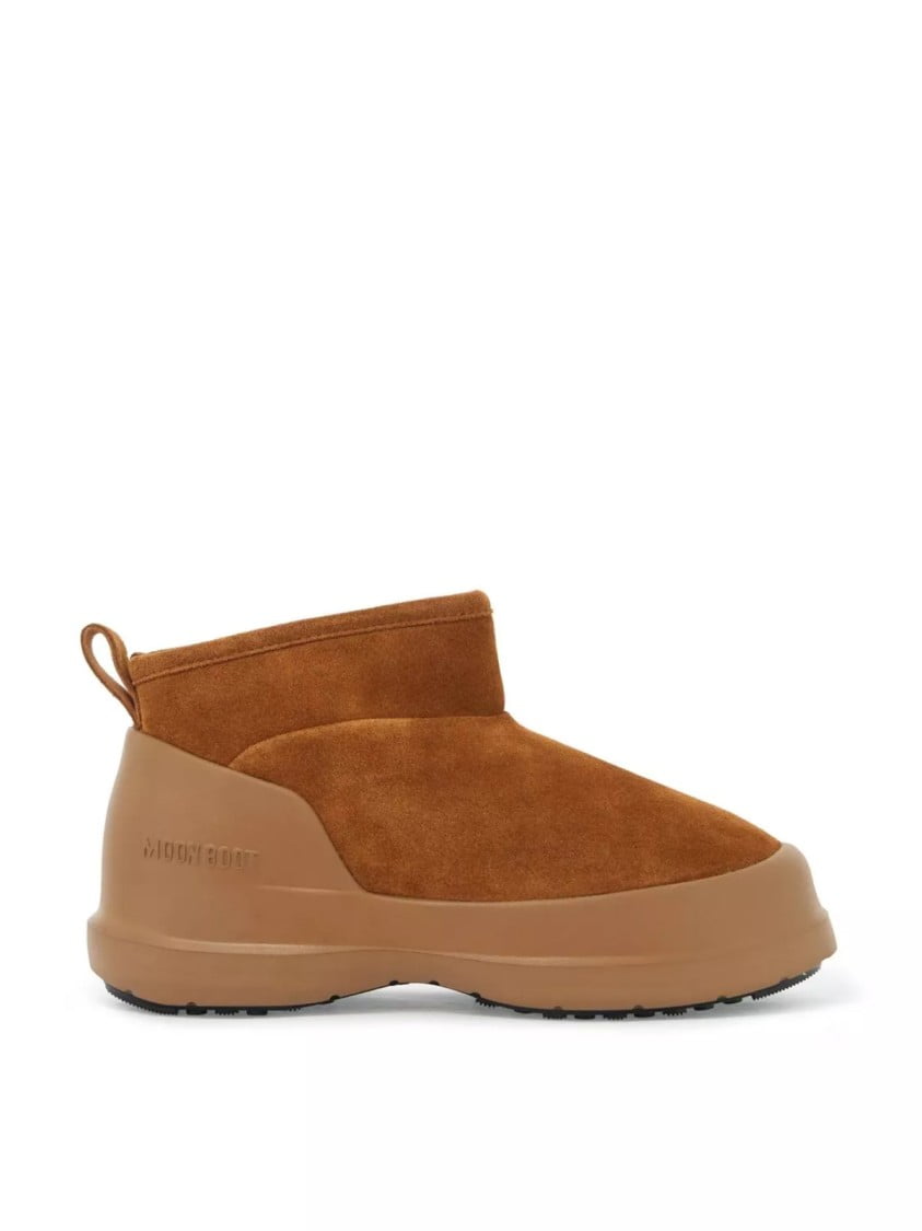 Moon Boot Luna Suede Low Boots Brown (Women's) - Walmart.com