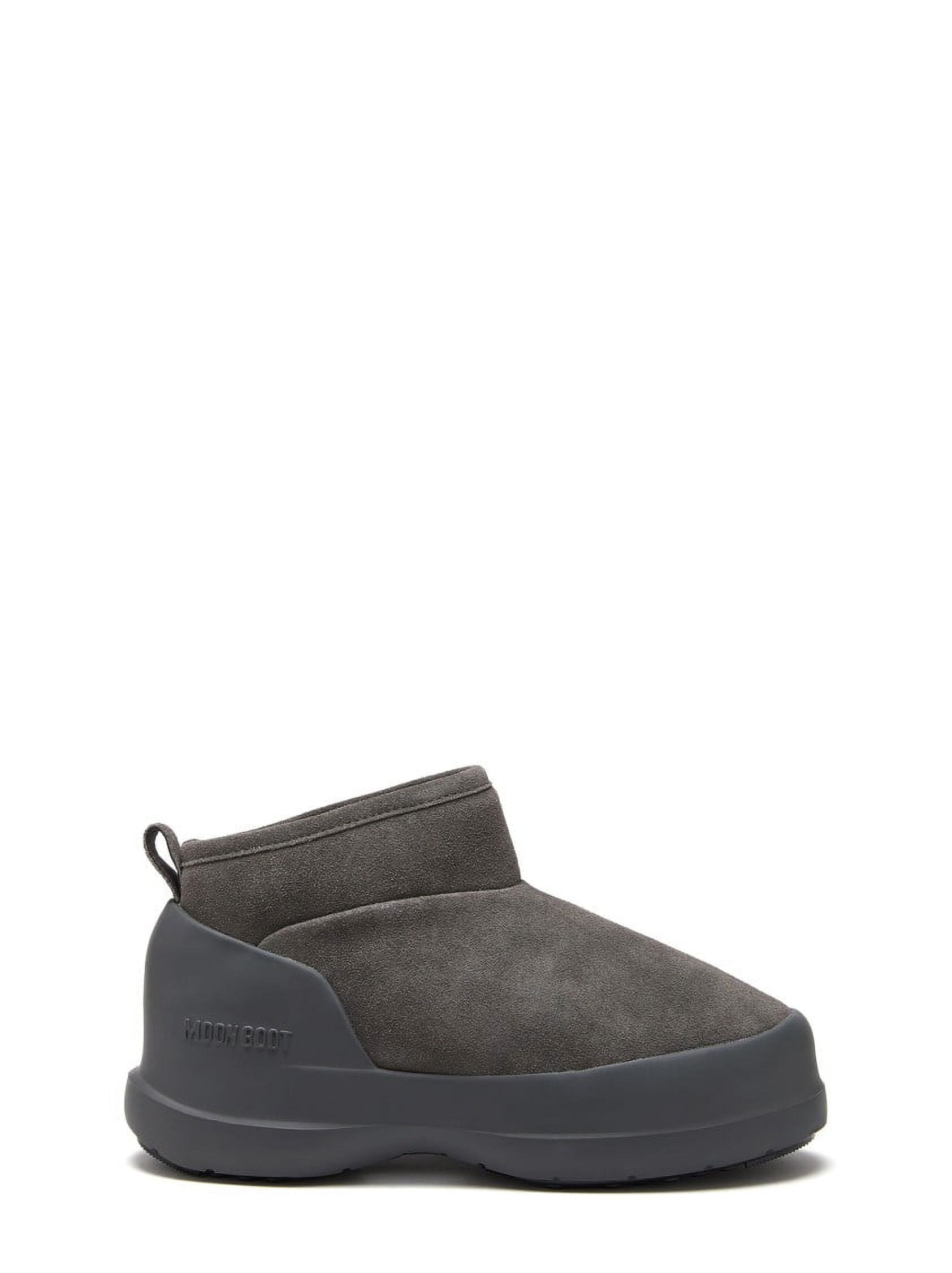 Moonboot Woman Grey Suede Ankle Boots With Elevated Heel Grey Sizes IT ...