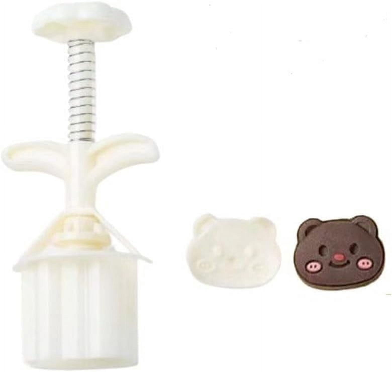 Mooncake Mold 25g-Cute Bear Cookie Stamps Plastic Hand Press Animal ...