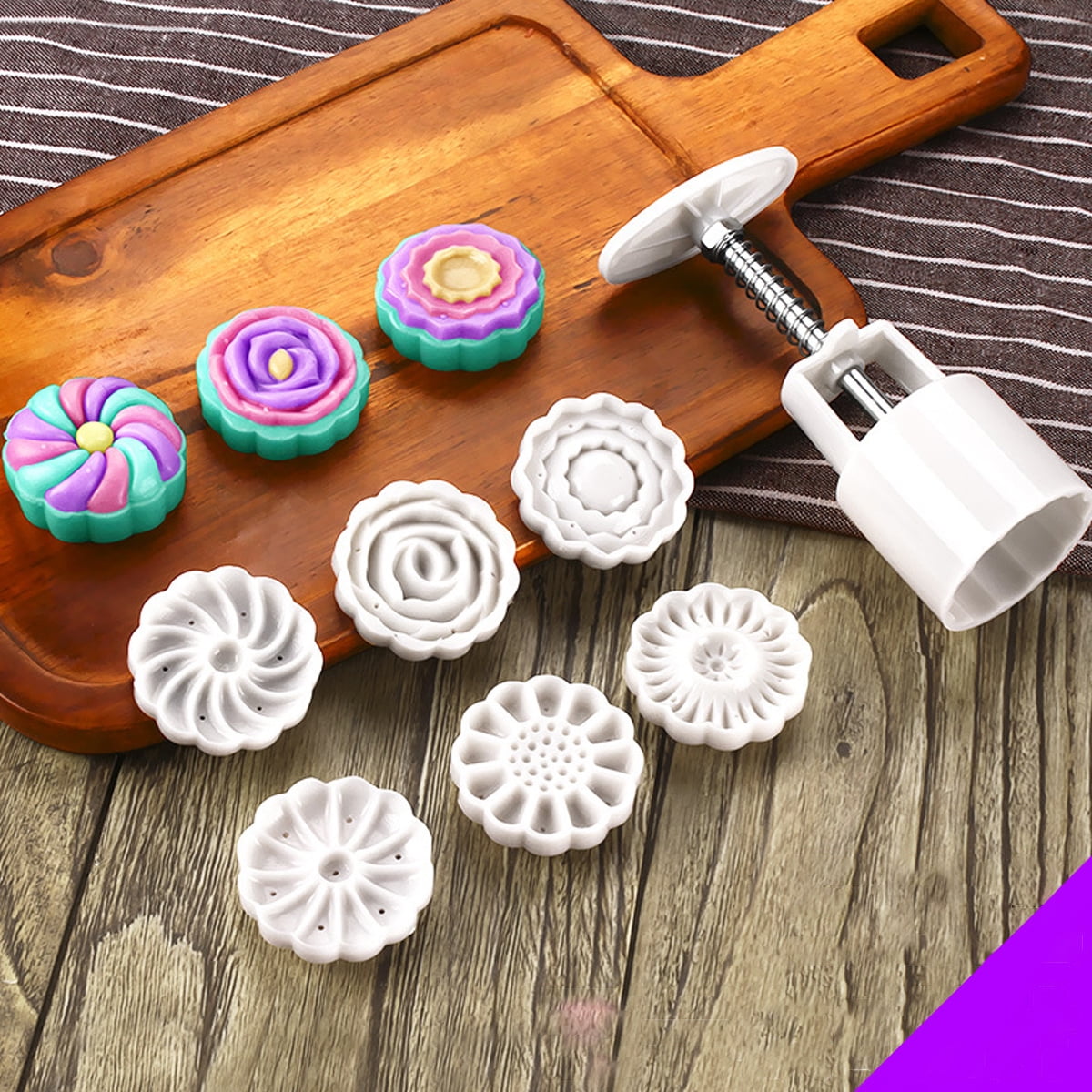Mooncake Mold Set, Mooncake Press Molds, Mid Autumn Festival DIY Hand ...