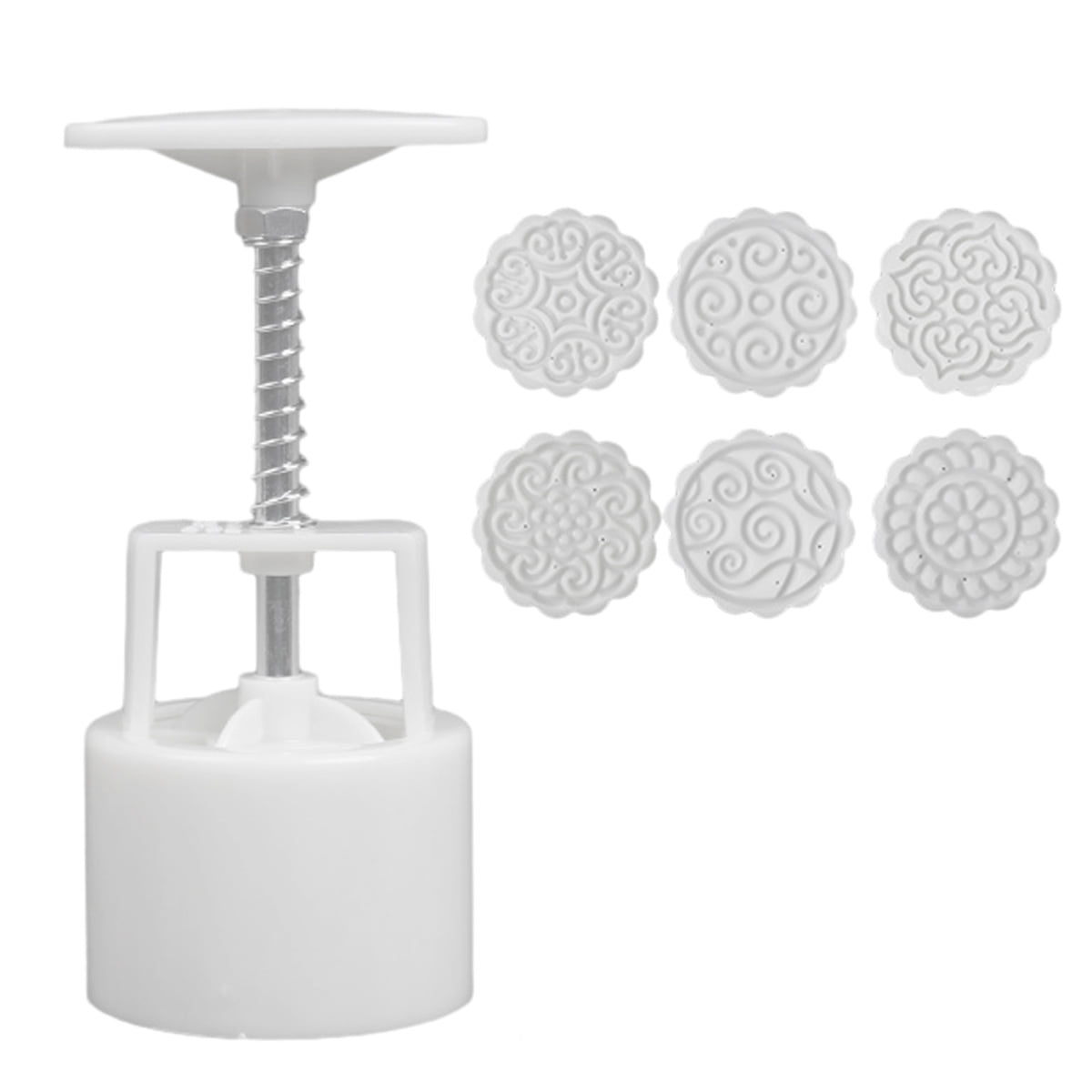 Mooncake Press Molds, Chinese Flower Moon Cake Press Mold, Hand Pressed ...