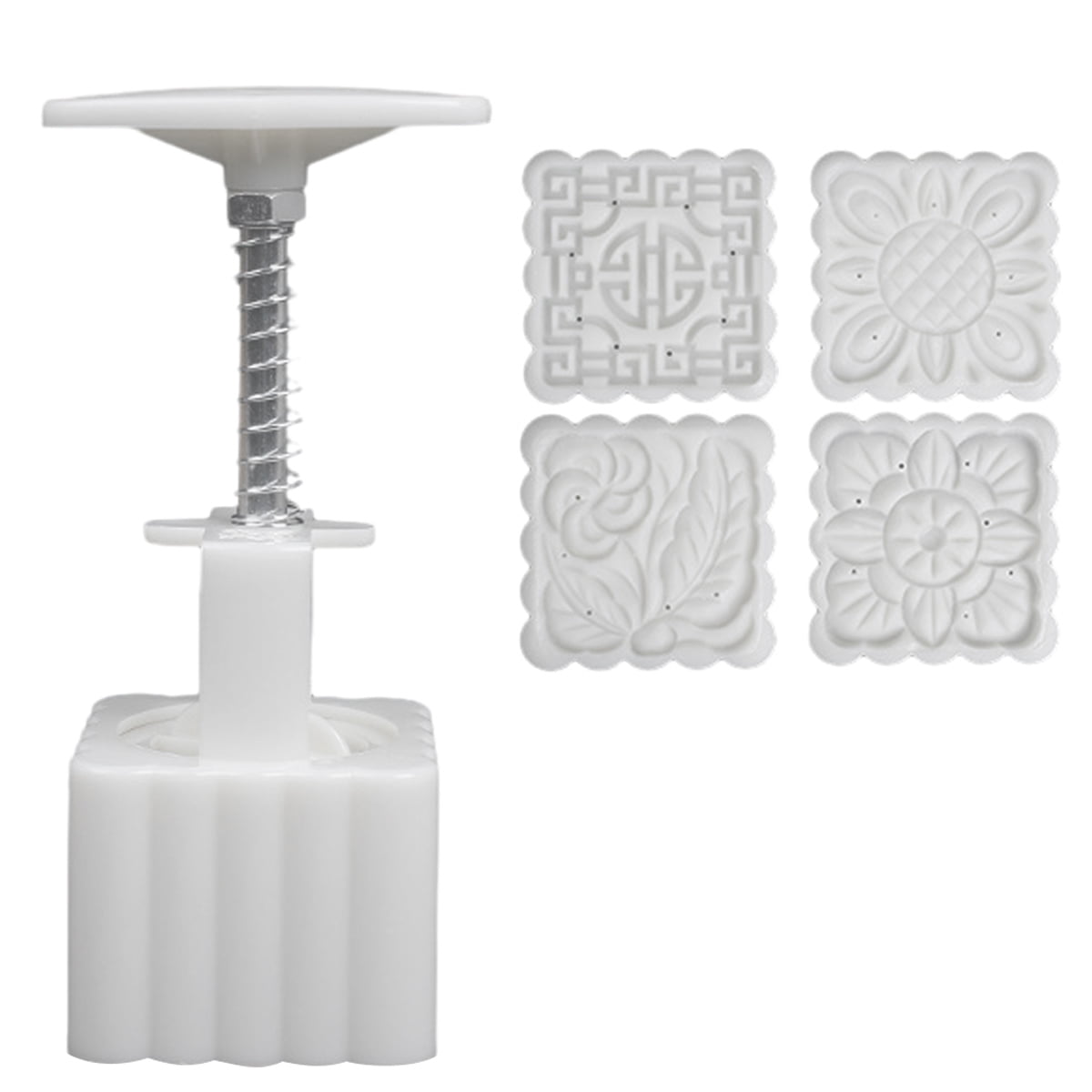 Mooncake Press Molds, Chinese Flower Moon Cake Press Mold, Hand Pressed ...