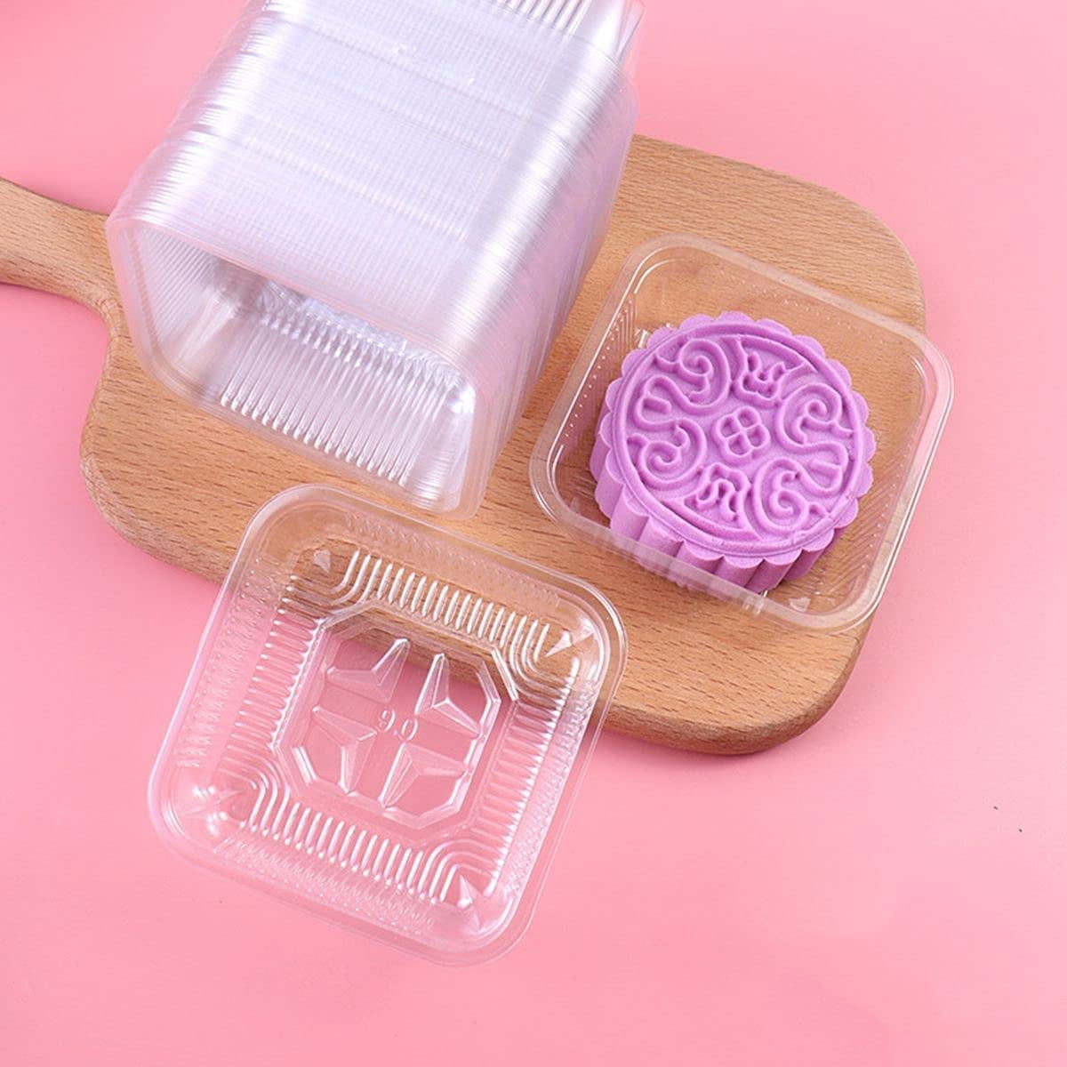 Mooncake Tray Cookies Mousse Container Individual Cupcake Disposable ...