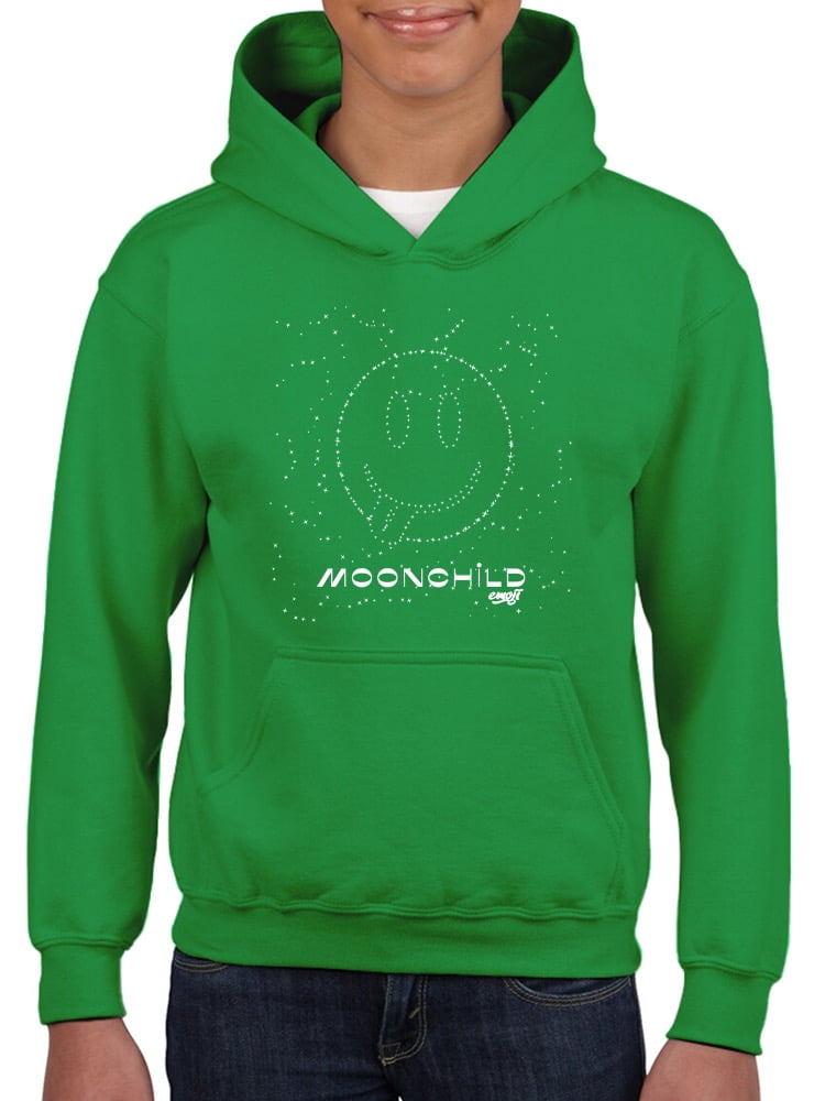 Moonchild Emoji - Cosmic Smiley Starry Night Youth's Hoodie - Walmart.com