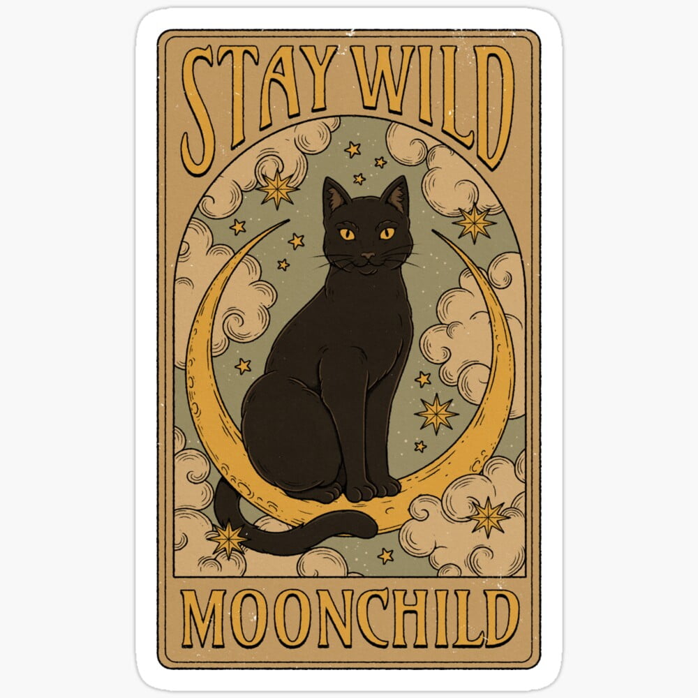 Moonchild Sticker Phone Decal Water Bottle Stickers Car Decals, Laptop ...