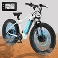Mooncool Electric Bike for Adult, 48V 1000W Dual Motors AWD, 26" x 4 ...