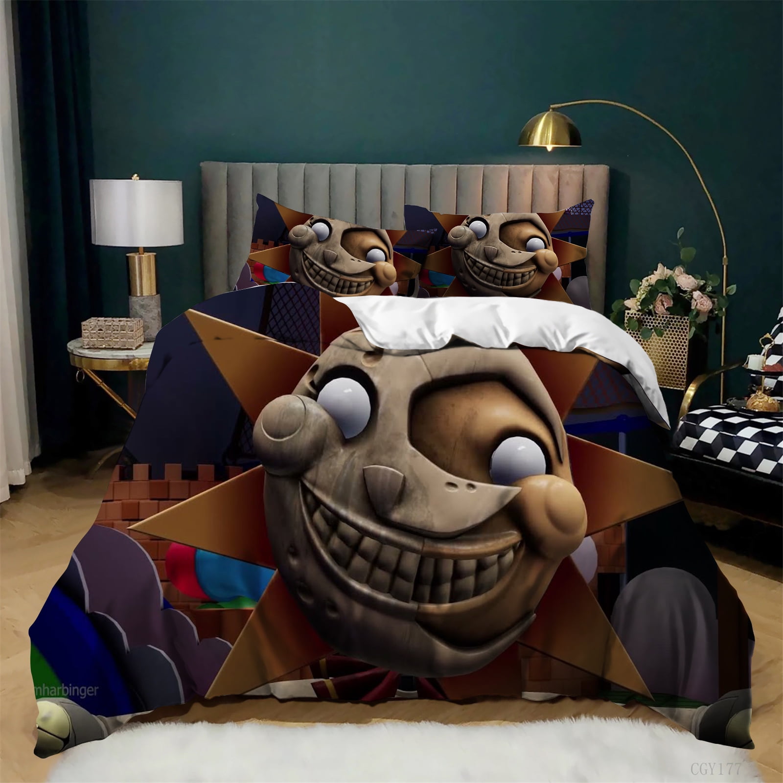 Moondrop Sundrop Bedding Sets 3 Pieces Fnaf Sundrop Duvet Cover Sets ...
