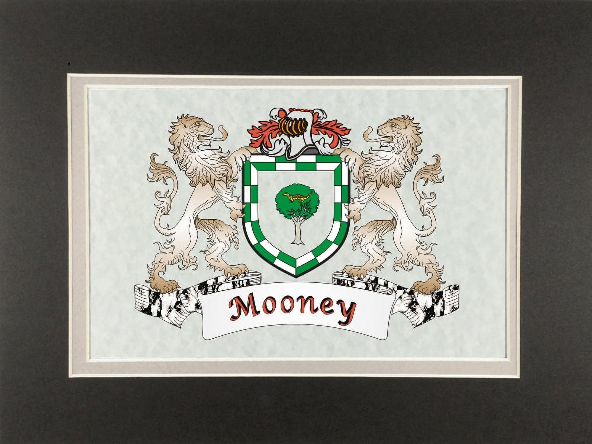 Mooney Irish Coat of Arms Print - Frameable 9" x 12" - Walmart.com