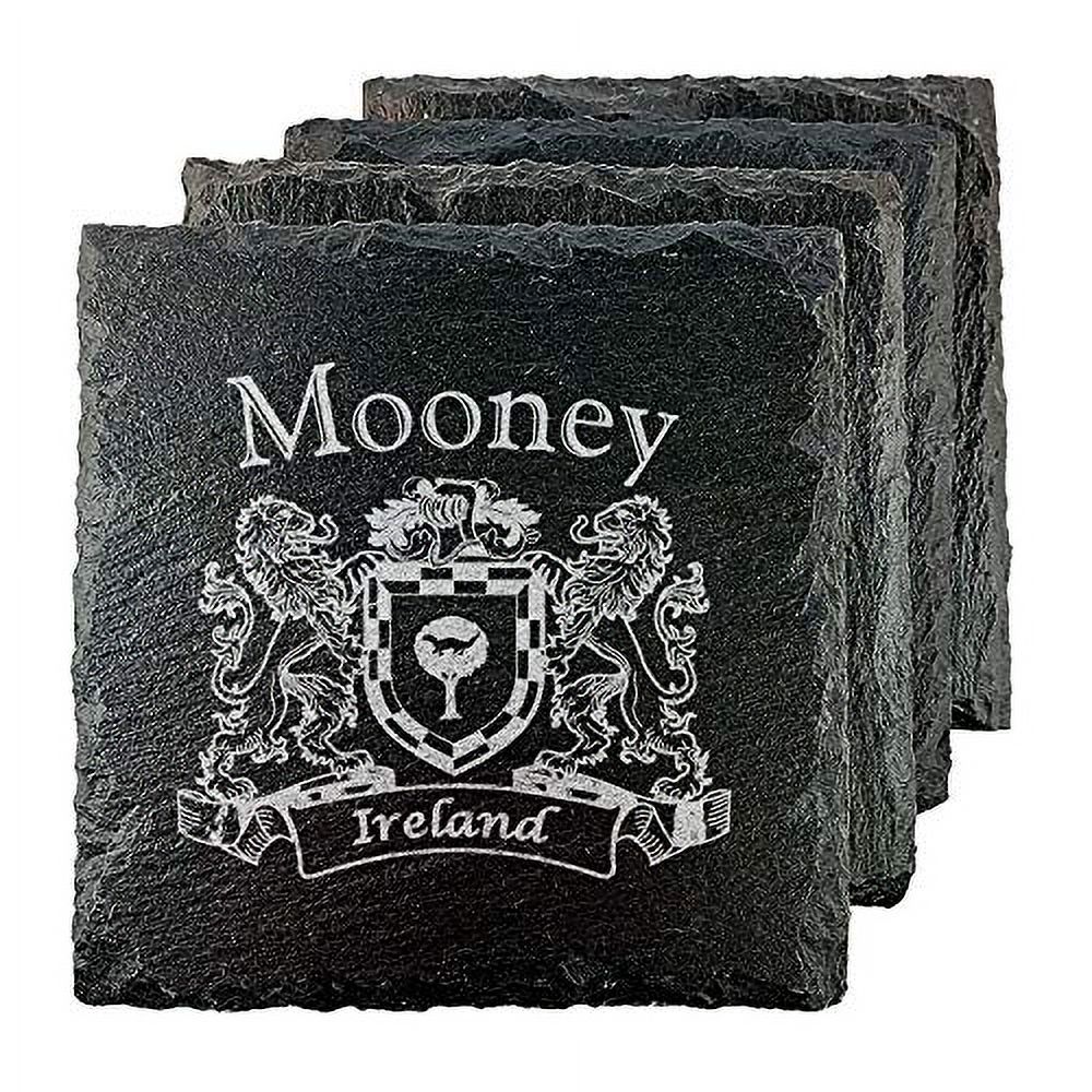 Mooney Irish Coat of Arms Slate Coasters - Set of 4 - Walmart.com