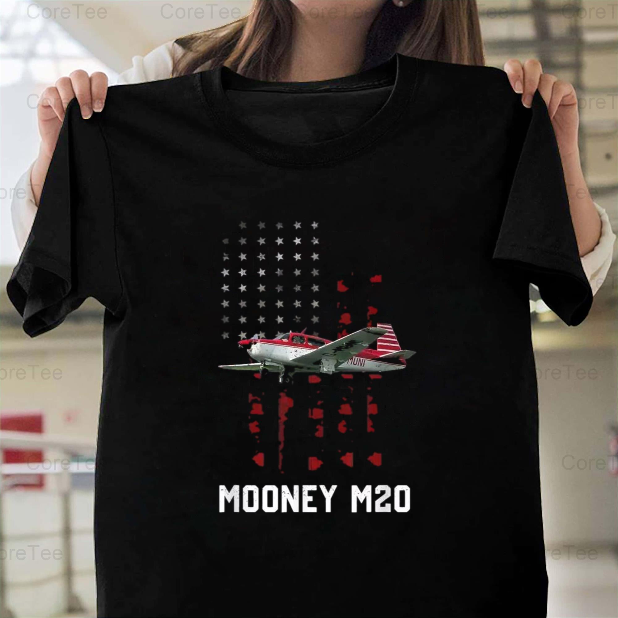 Mooney M20 Airplane Aircraft Pilot Aviation Vintage Style Flight Plane T-Shirt Unisex, up to 5XL ...