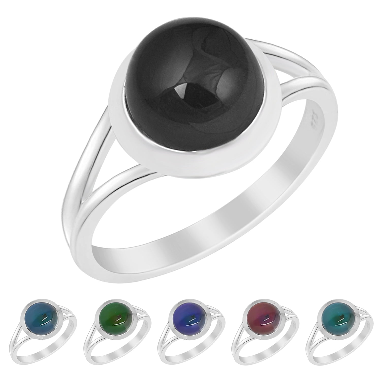 Mooneye 2.45 Ctw Round Moodstone 925 Sterling Silver Color Change With ...