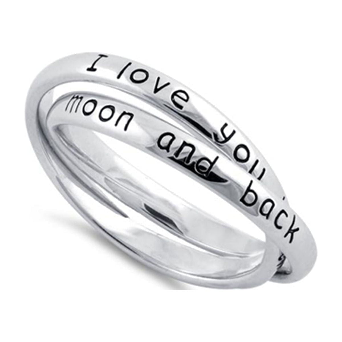Mooneye 925 Sterling Silver I Love You to The Moon and Back Linking ...