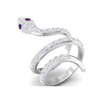 Mooneye 925 Sterling Silver Moonstone Cobra Snake Women Wrap Promise ...